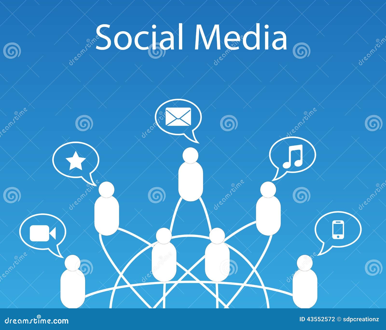 Social Media Connection stock vector. Illustration of backgrounds ...