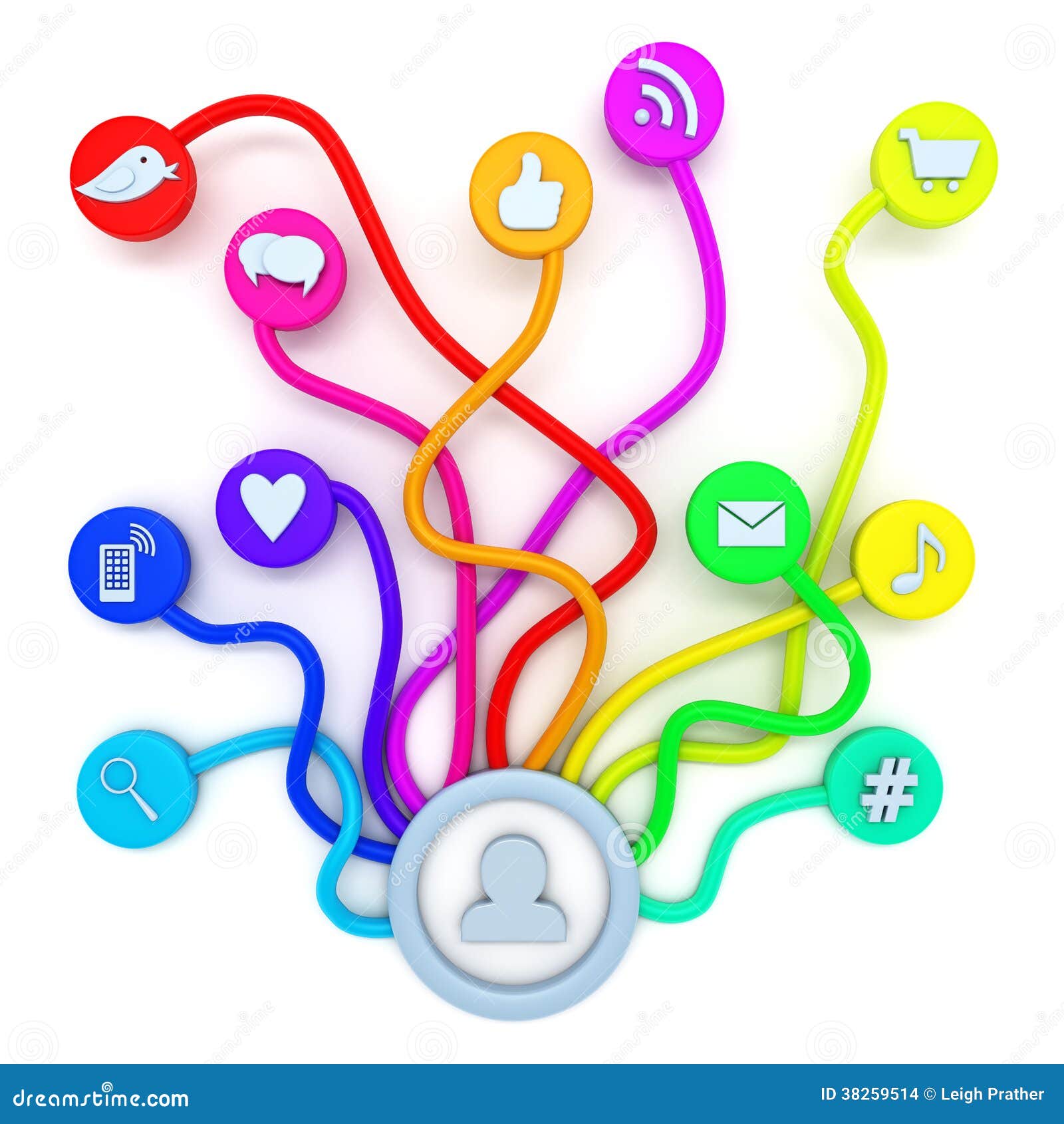 Social media connections stock illustration. Illustration of networking ...