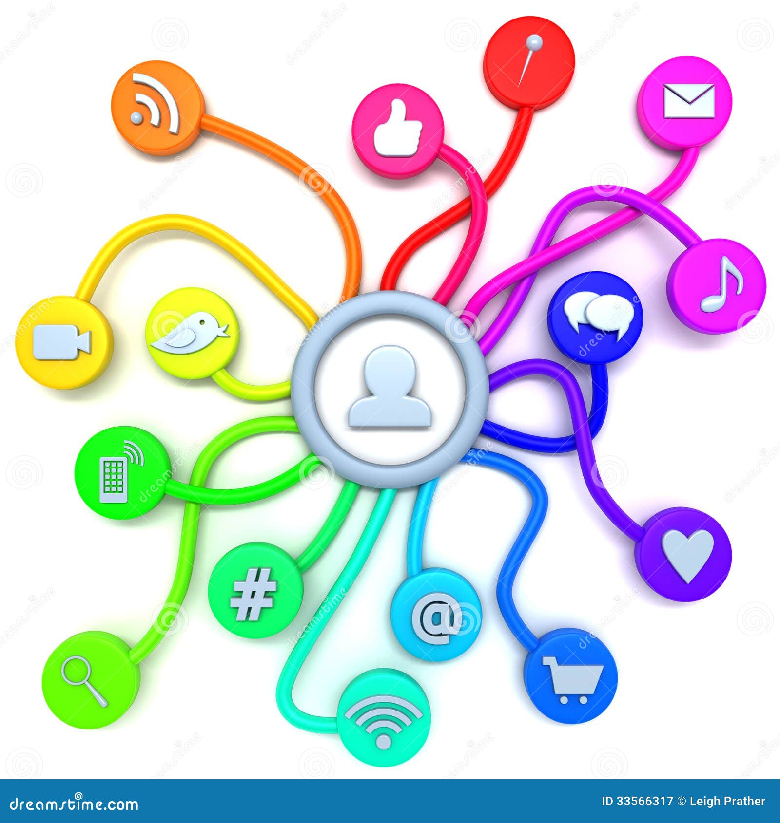 Social media connections stock illustration. Illustration of community ...