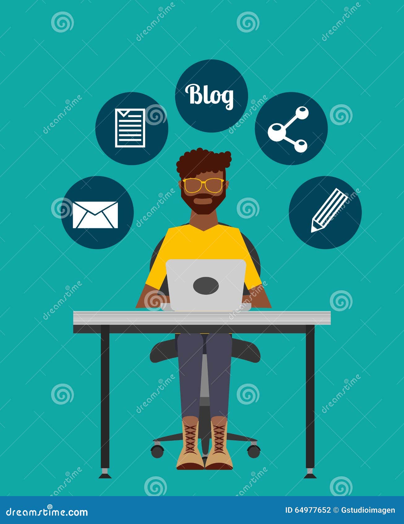 Social media design stock illustration. Illustration of share - 64977652