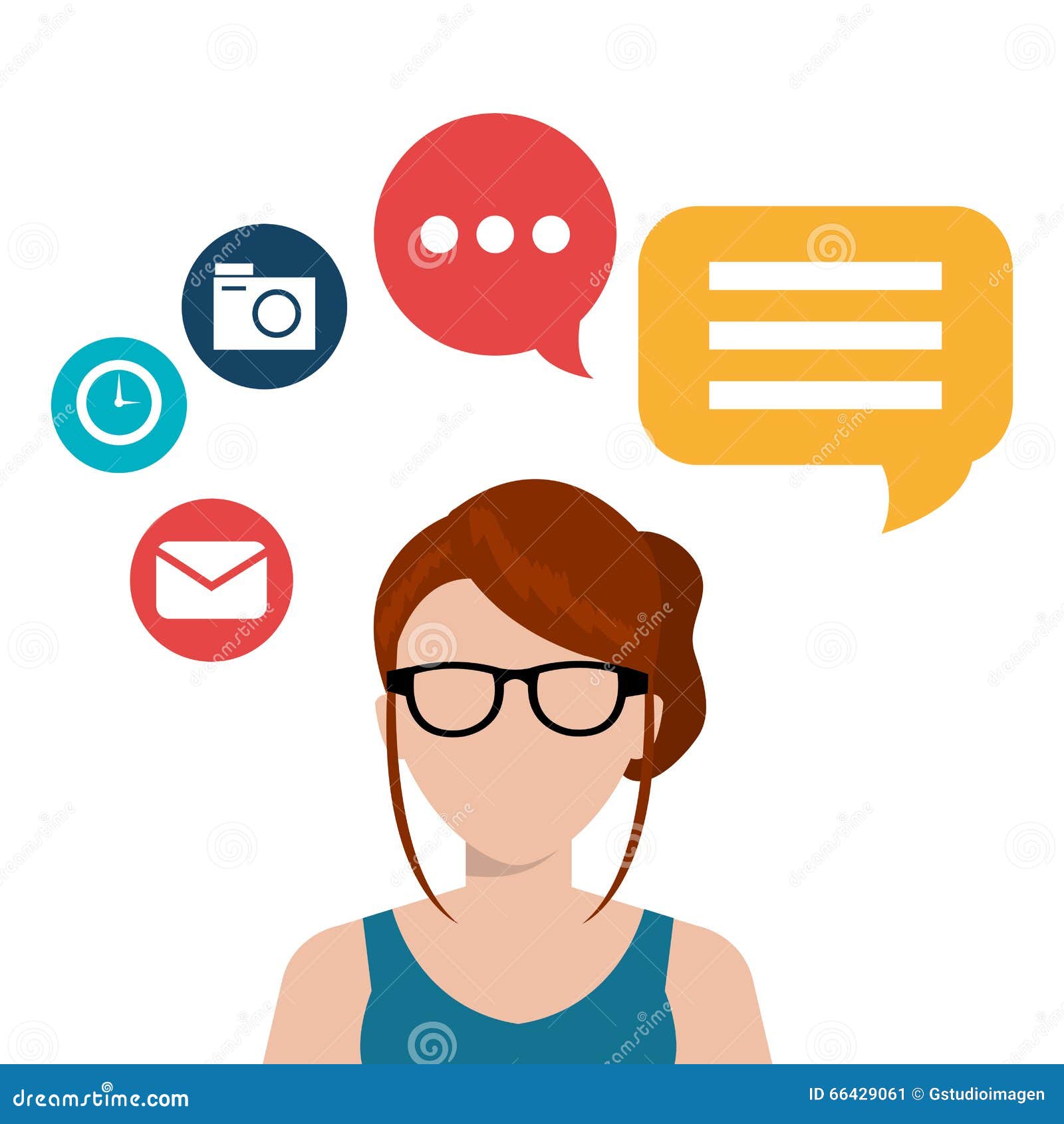Social media design stock illustration. Illustration of business - 66429061