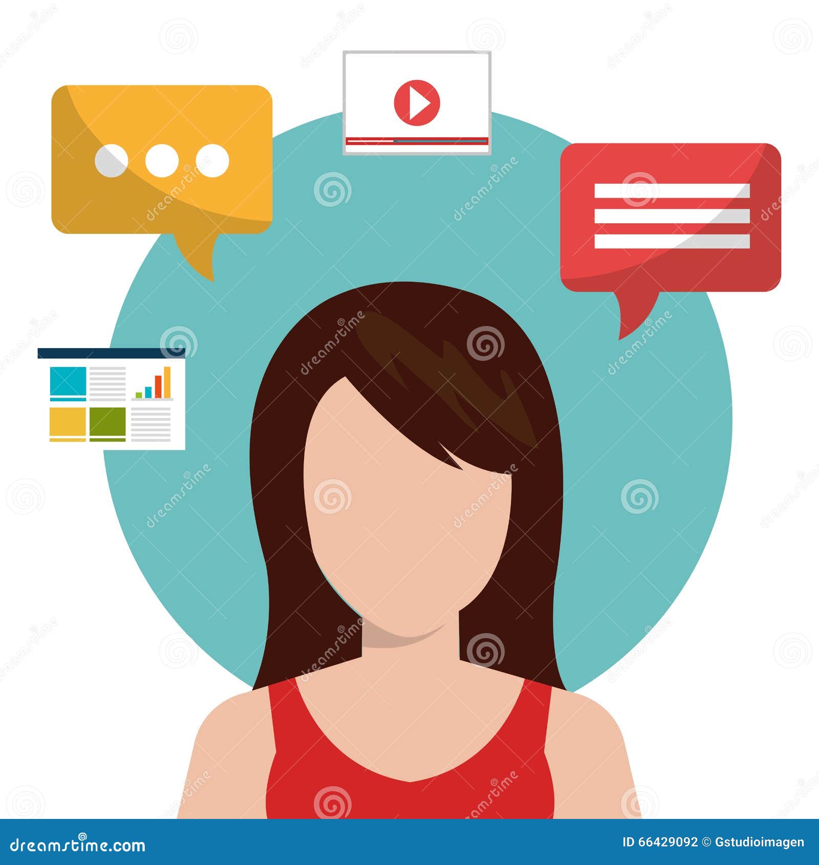Social media design stock illustration. Illustration of network - 66429092