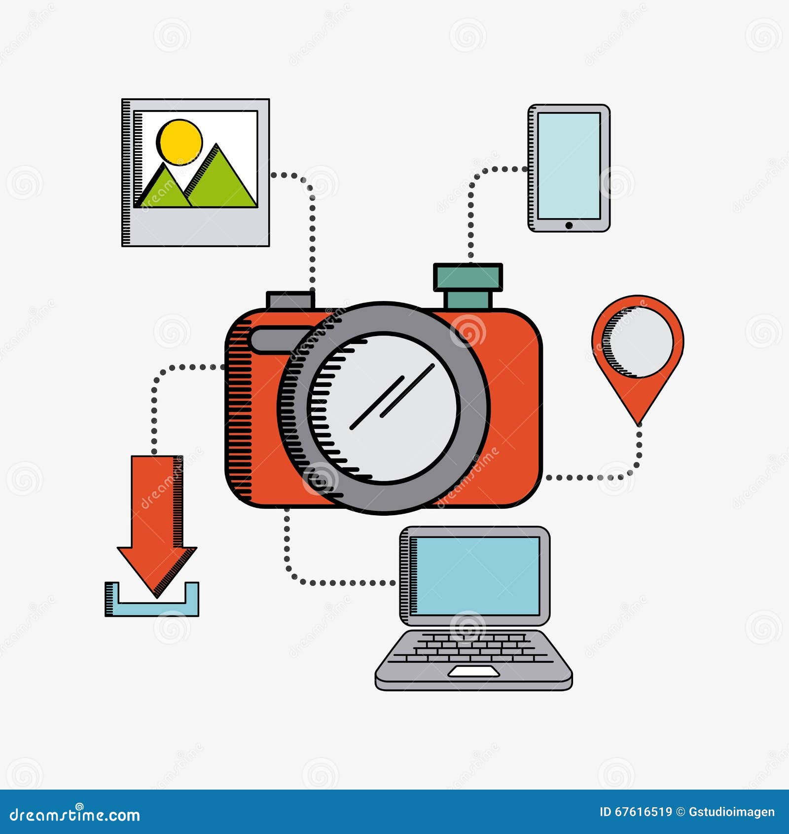 Social media design stock illustration. Illustration of design - 67616519