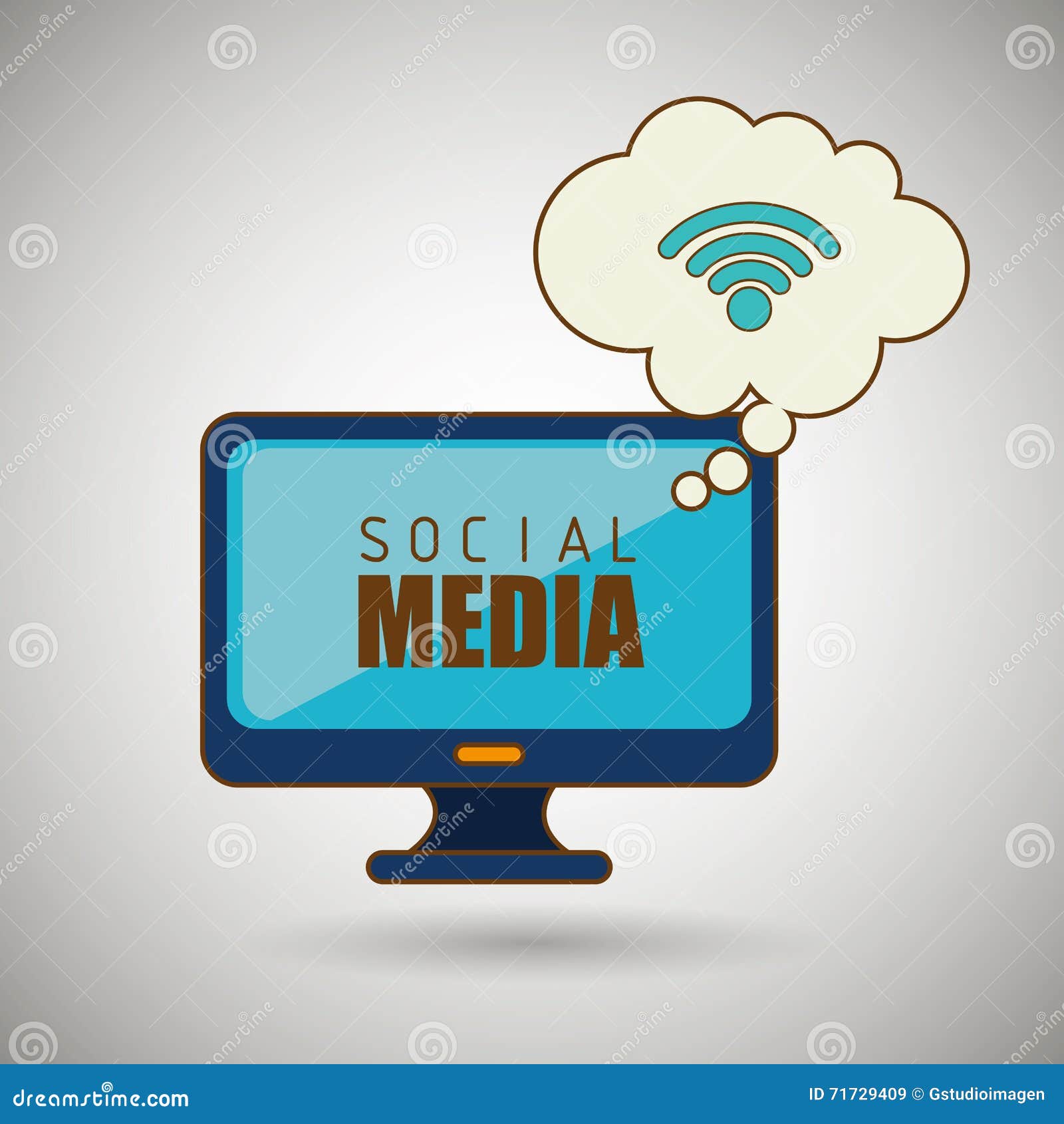 Social media design stock illustration. Illustration of shape - 71729409