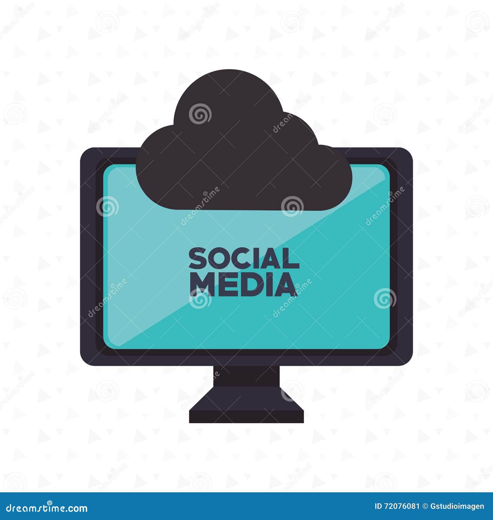 Social media design stock illustration. Illustration of object - 72076081