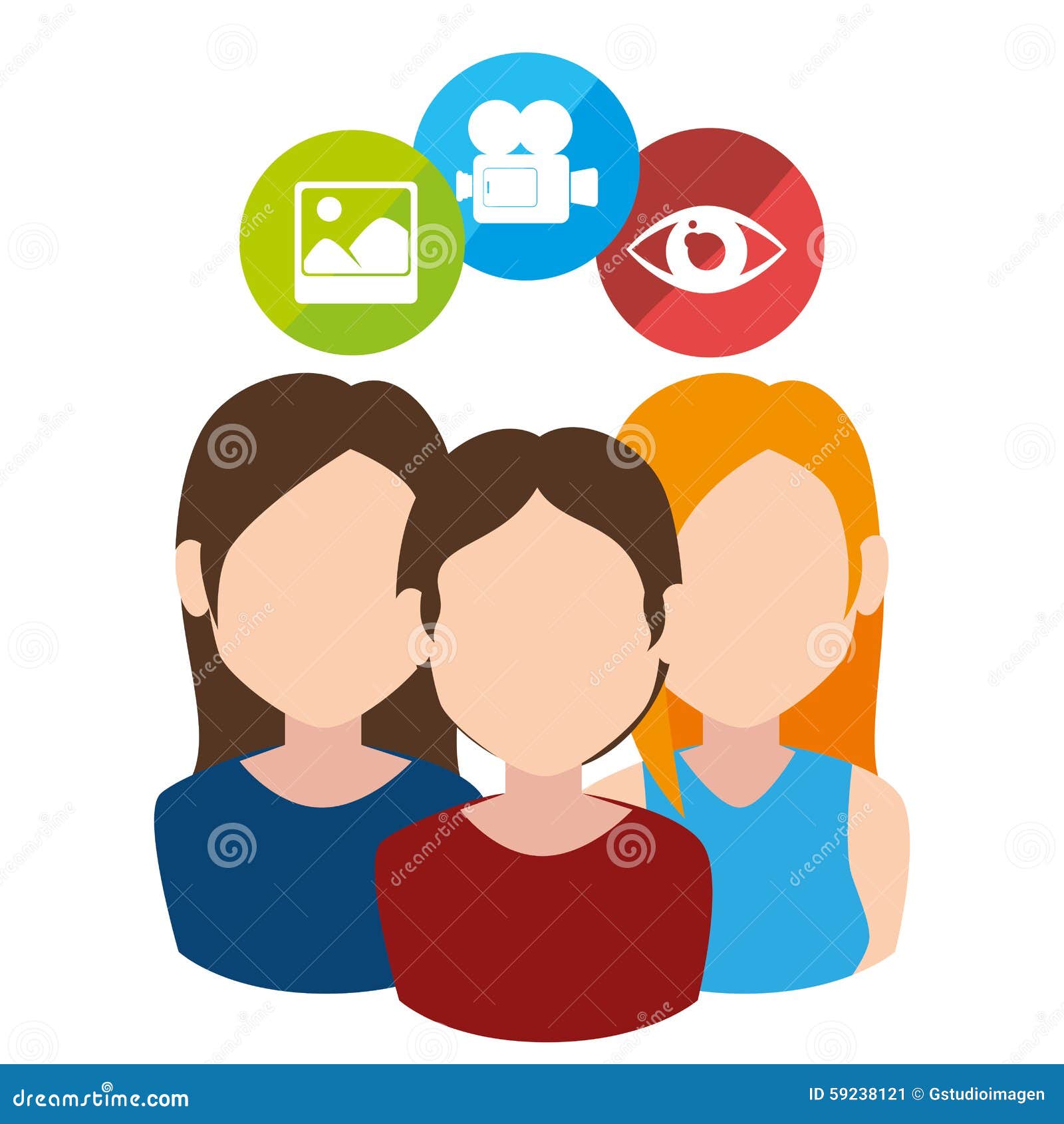 Social Media Entertainment Graphic Design Stock Vector - Illustration ...