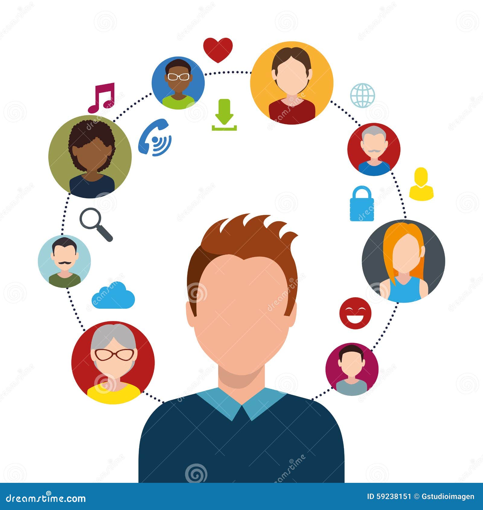 Social Media Entertainment Graphic Design Stock Vector - Illustration ...