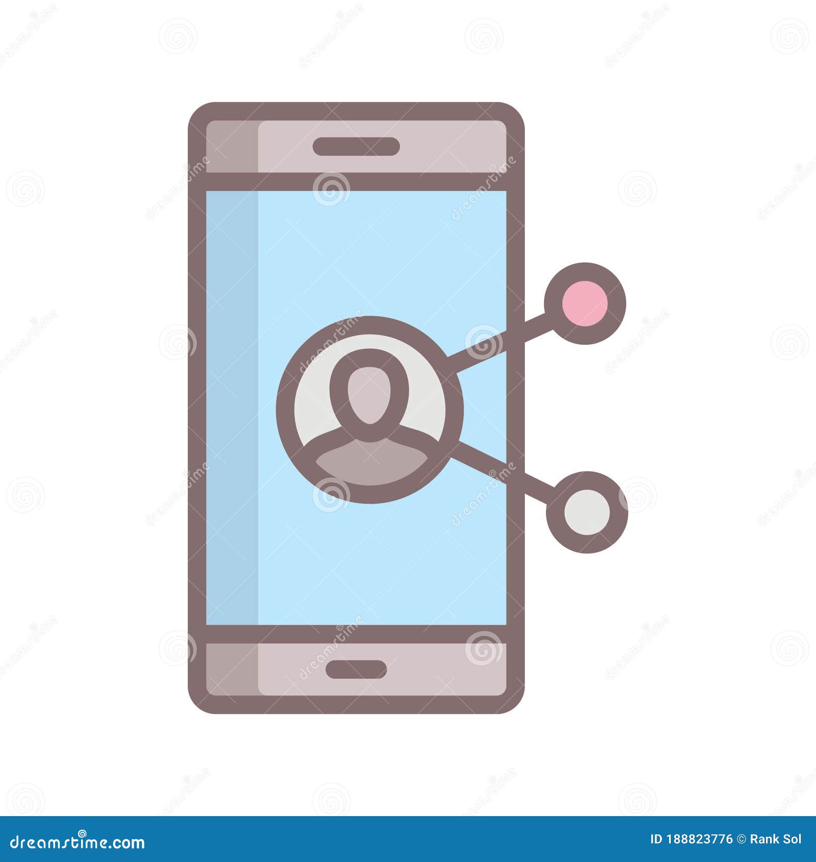 Social Media Fill Vector Icon Which Can Easily Modify or Edit Stock ...