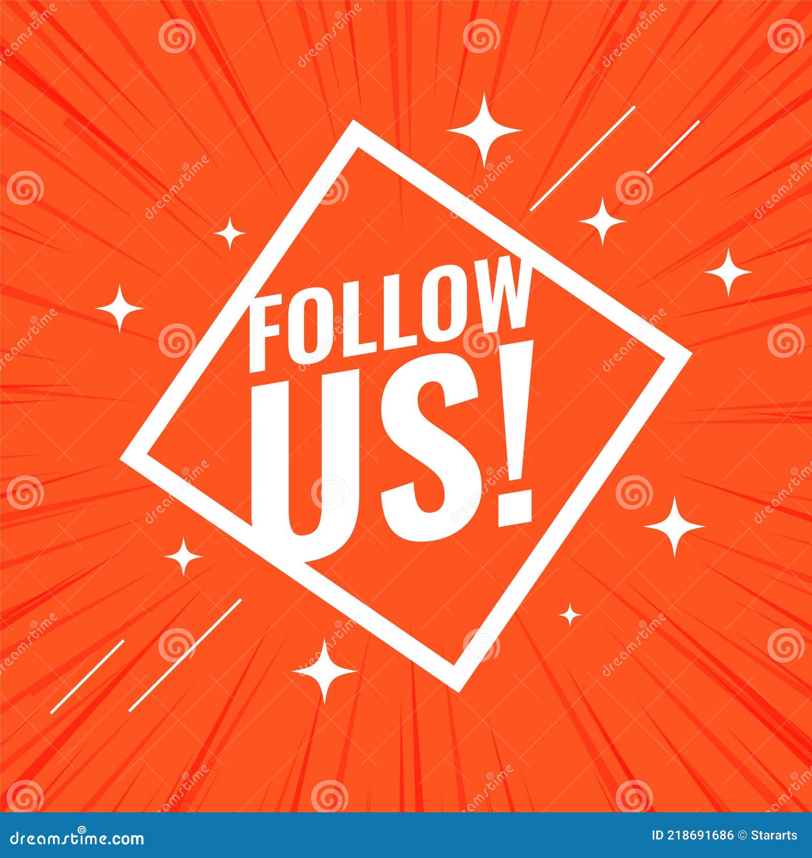 Social Media Follow Us Post Banner Stock Vector - Illustration of media ...