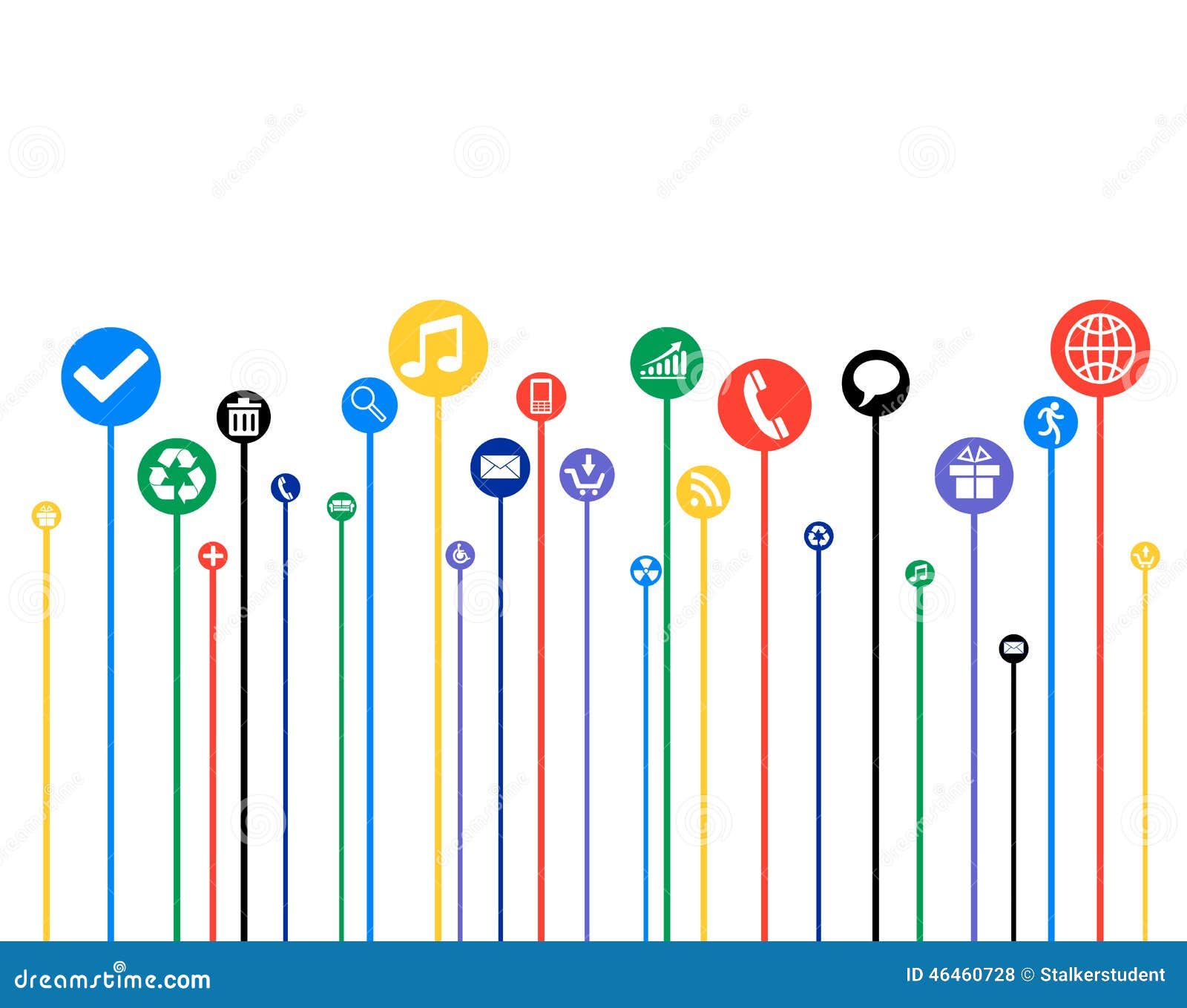 Social Media Generation, Poster Stock Illustration - Illustration of ...