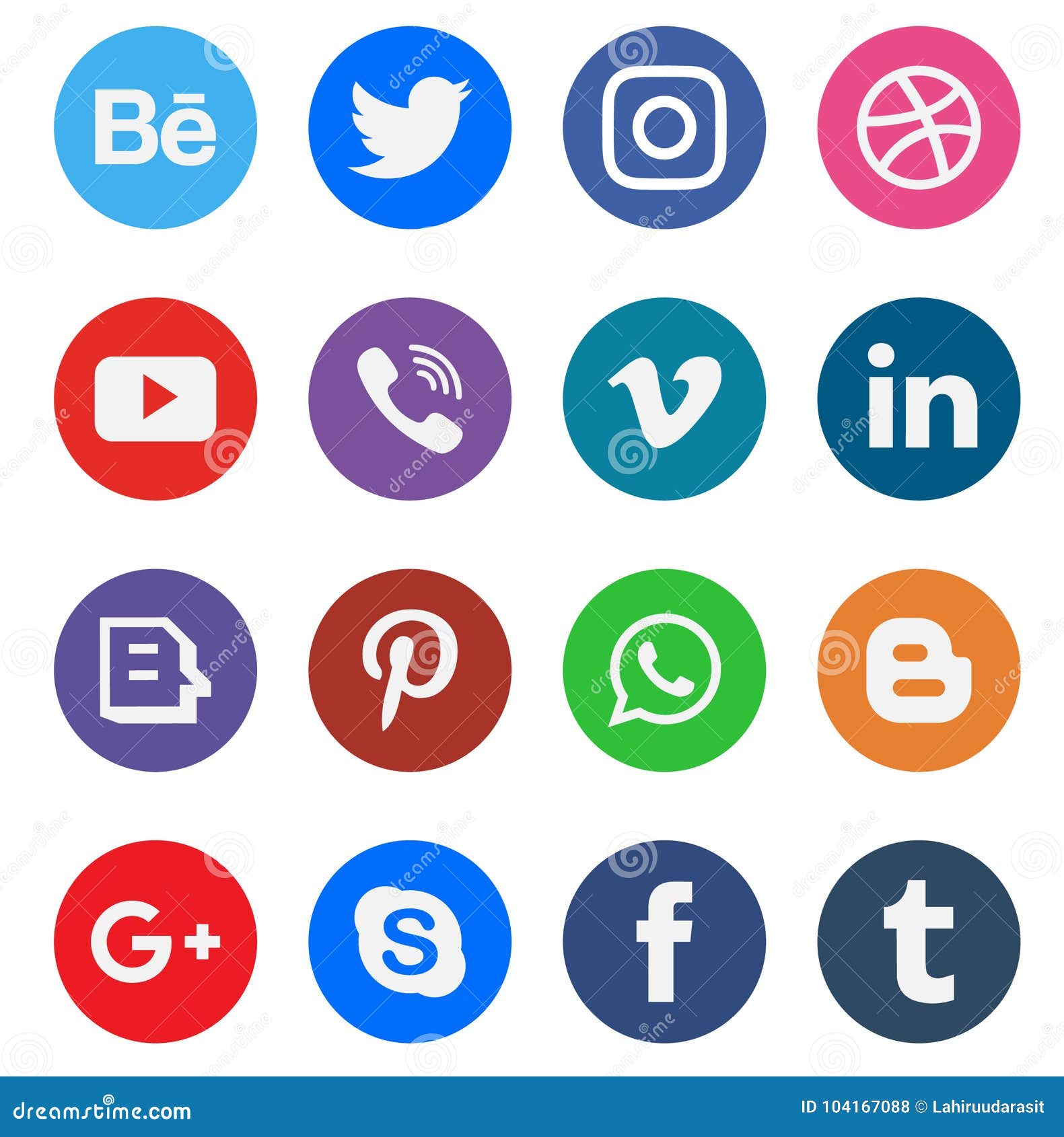 Social Media Icon Collection Buttons Editorial Stock Photo ...