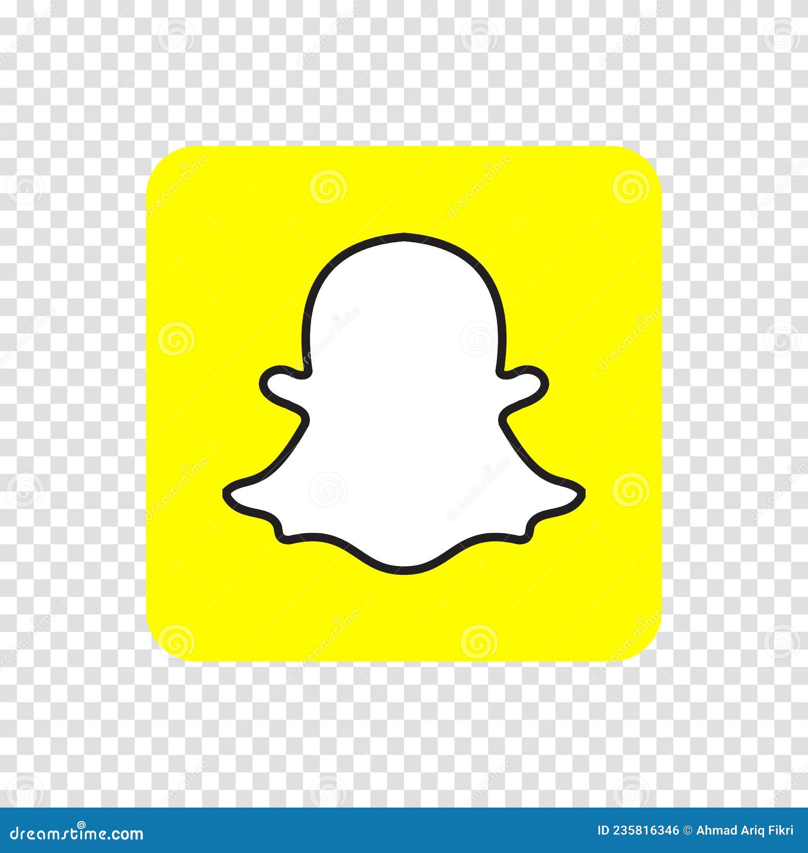 Social Media Icon Illustration Snapchat. Snapchat Icon Editorial Photo ...