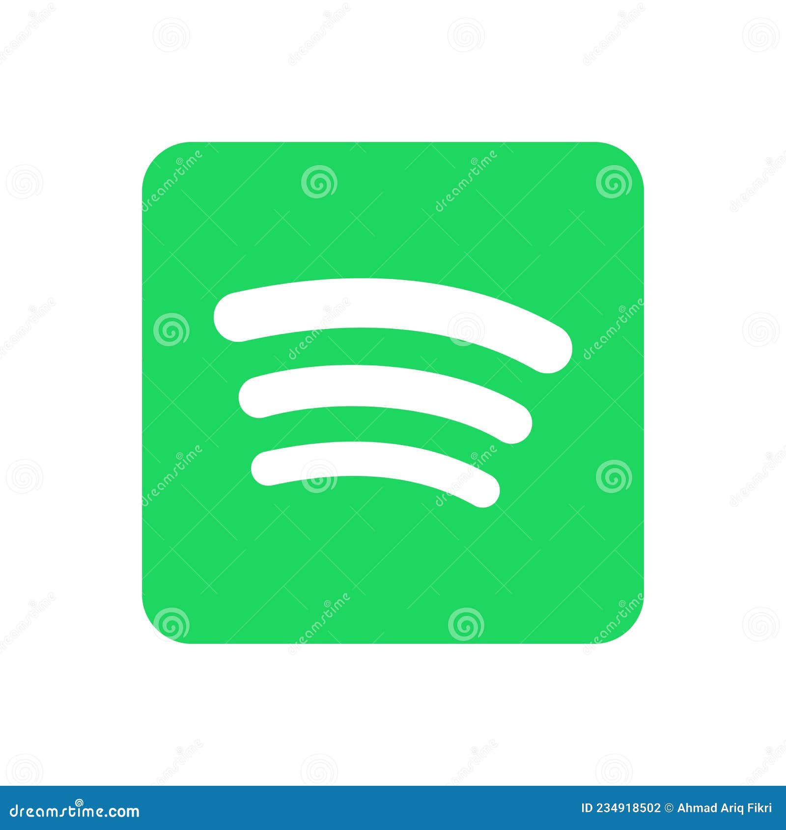 Social Media Icon Illustration Spotify. Spotify Icon Editorial ...