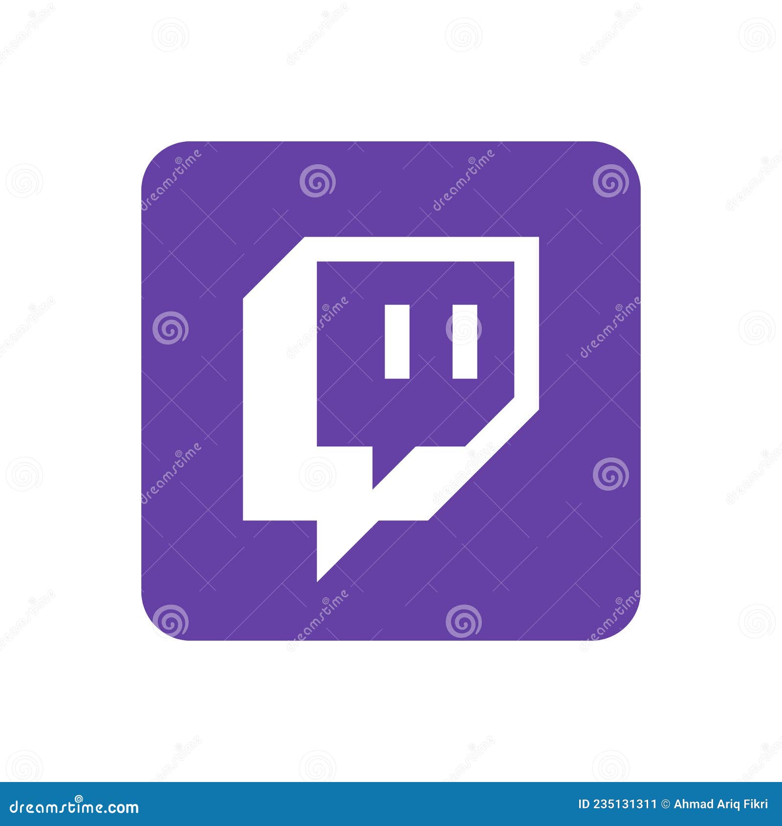 Twitch Vector Logo. Twitch Vector Icon.twitch Editorial | CartoonDealer ...