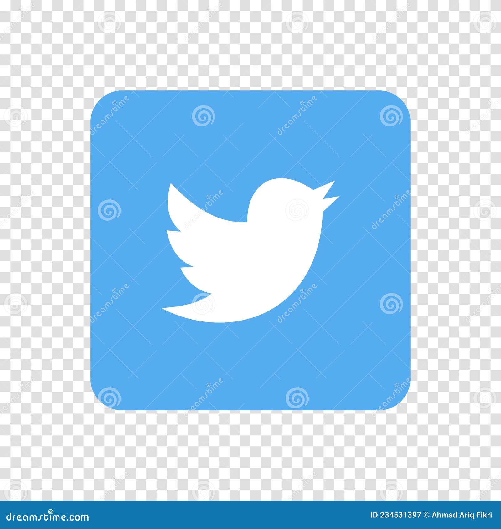 Social Media Icon Illustration Twitter. Twitter Icon Editorial ...