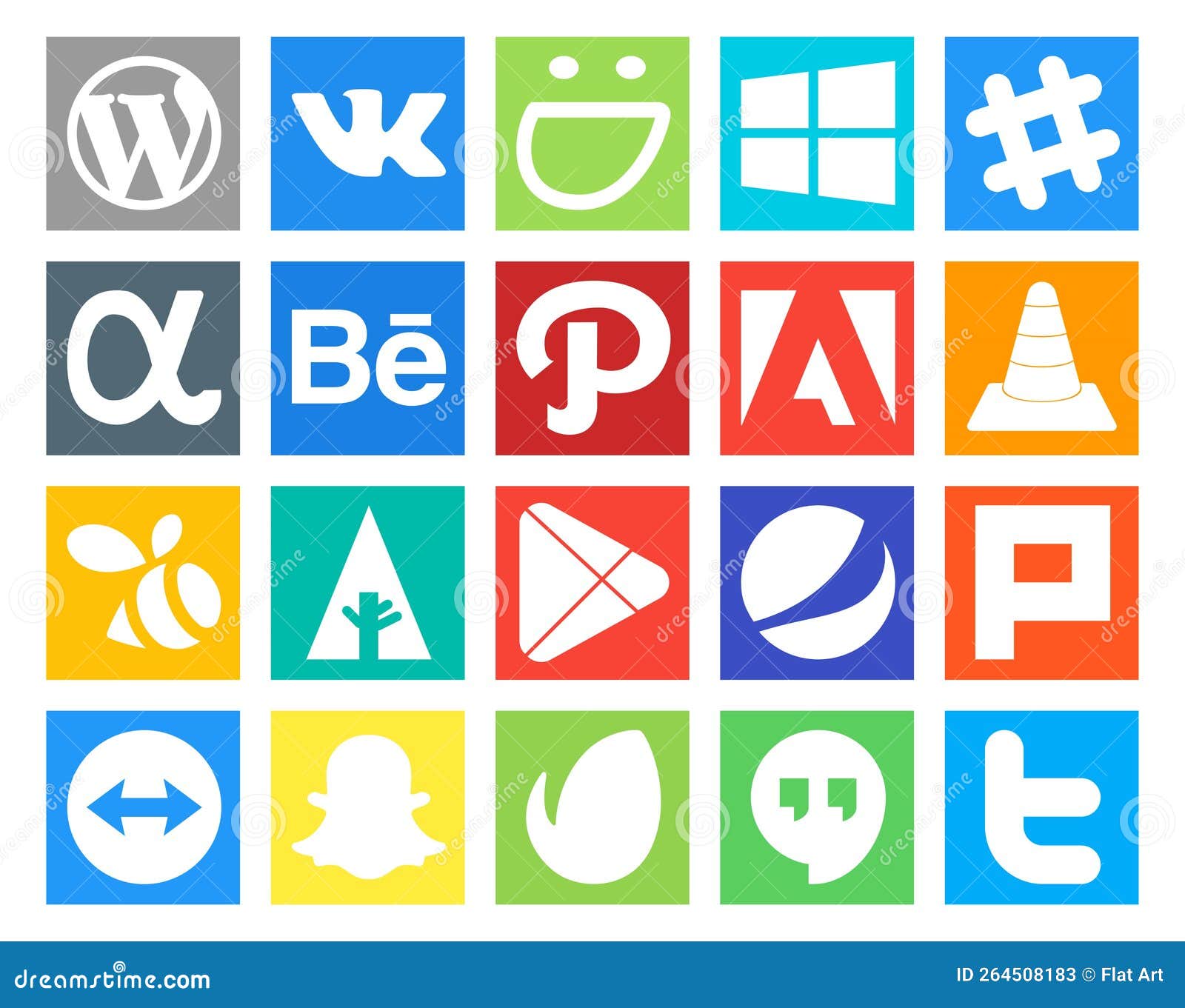 20 Social Media Icon Pack Including Apps. Forrst. Behance. Swarm ...