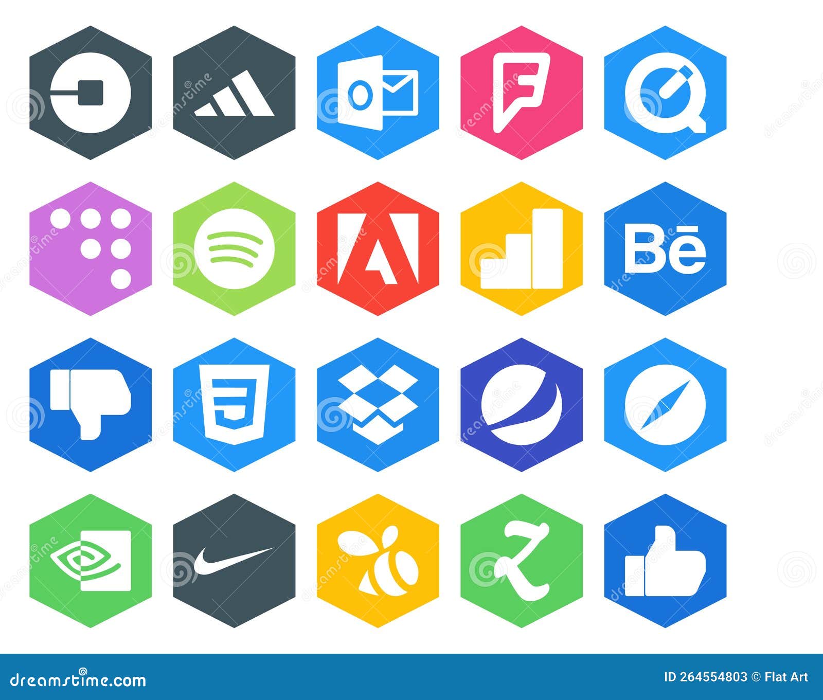 20 Social Media Icon Pack Including Browser. Pepsi. Spotify. Dropbox ...