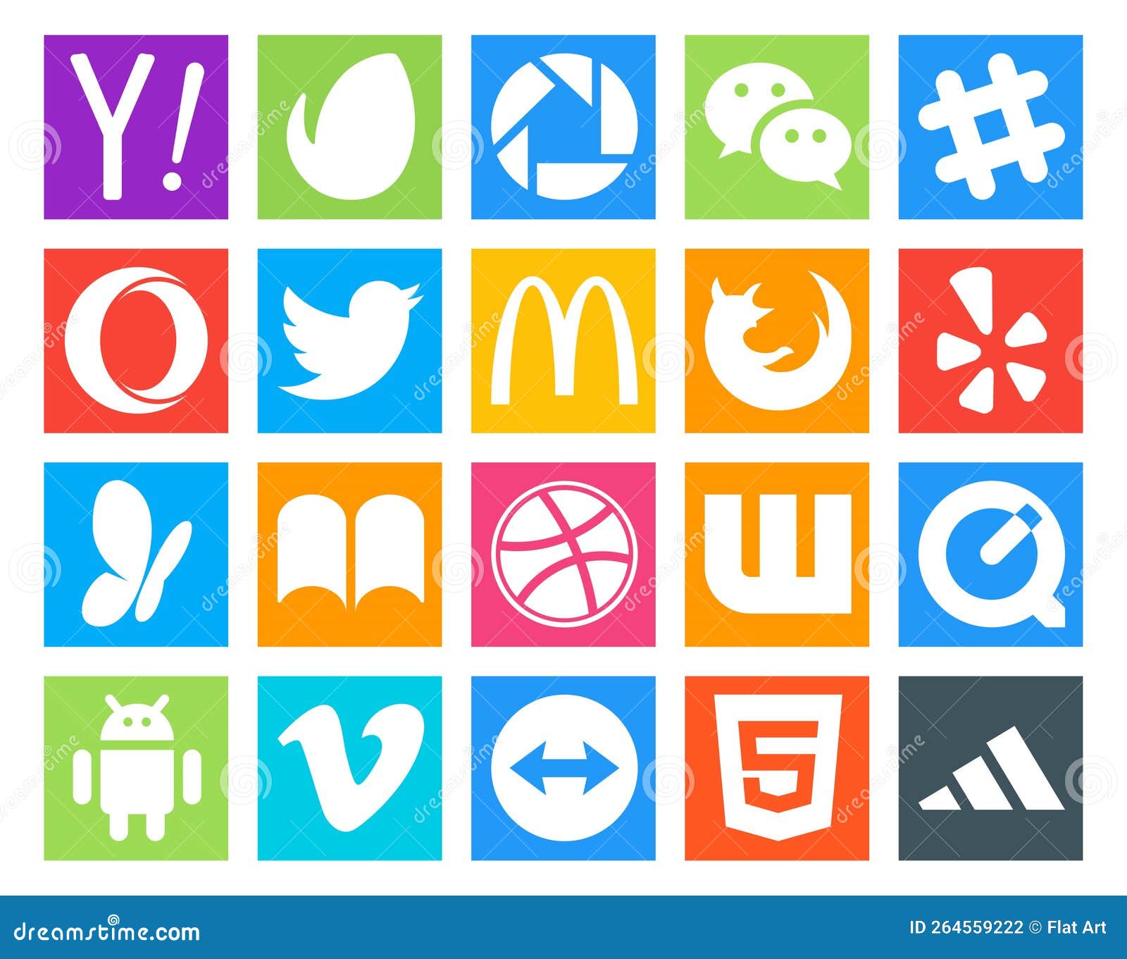 20 Social Media Icon Pack Including Dribbble. Msn. Opera. Yelp ...