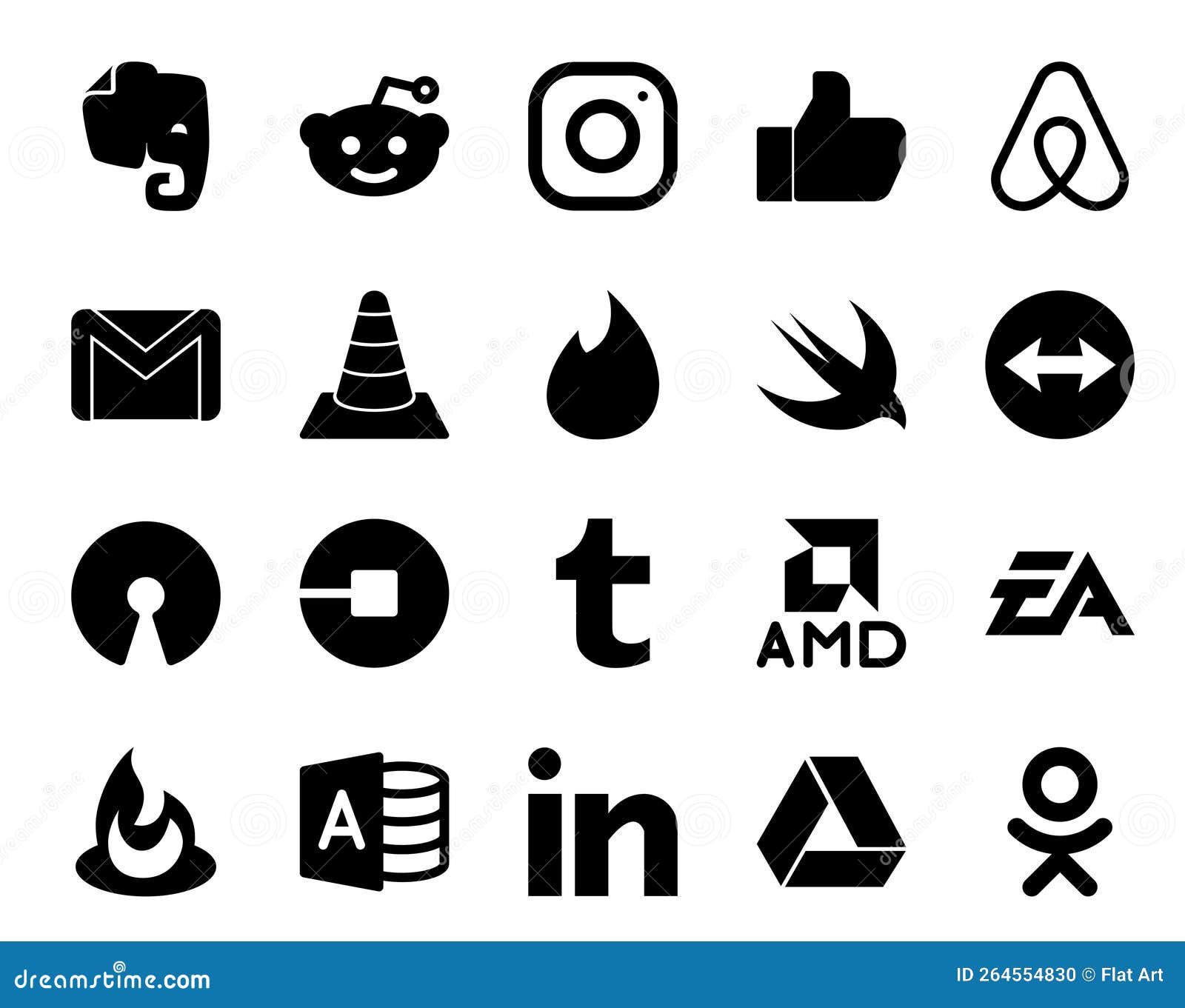 20 Social Media Icon Pack Including Driver. Uber. Vlc. Open Source ...