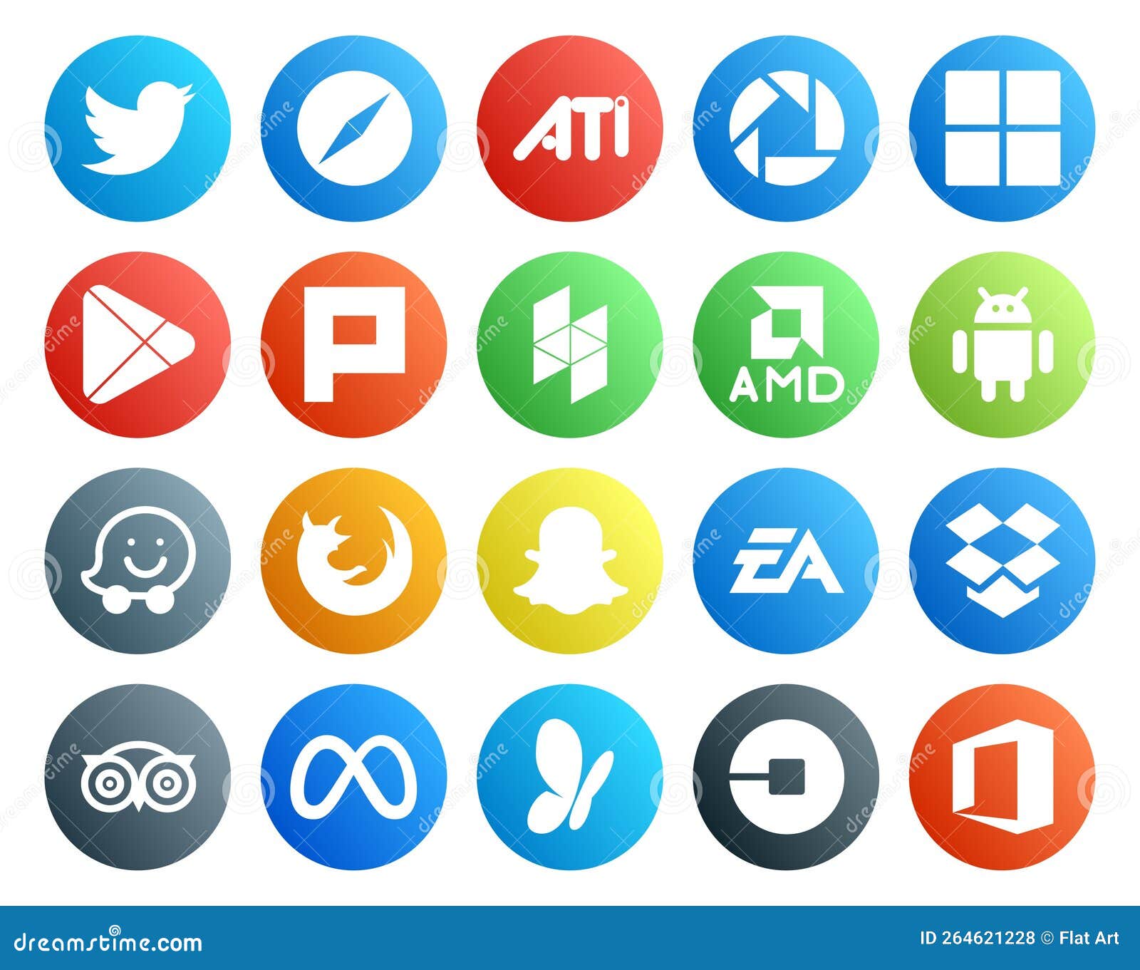 20 Social Media Icon Pack Including Electronics Arts. Browser. Apps ...