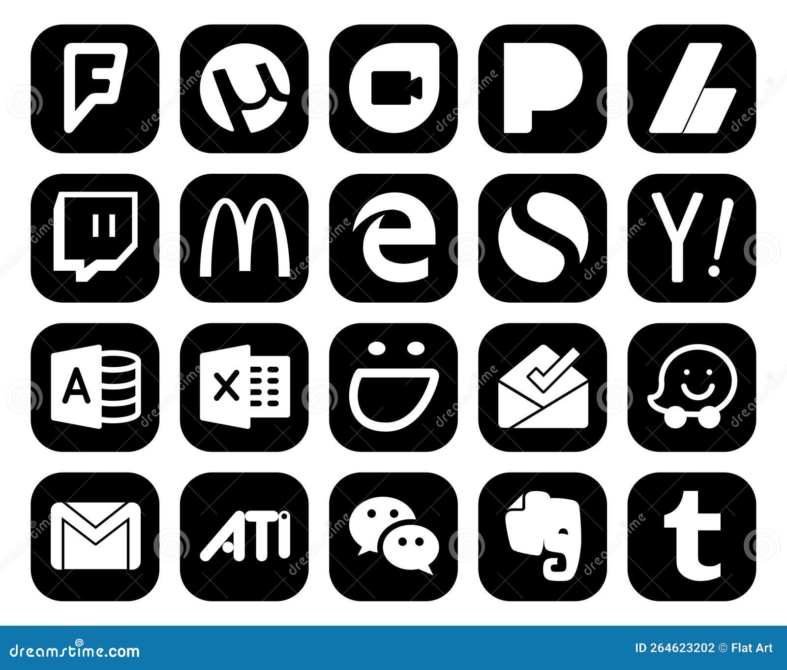 20 Social Media Icon Pack Including Gmail. Inbox. Edge. Smugmug ...