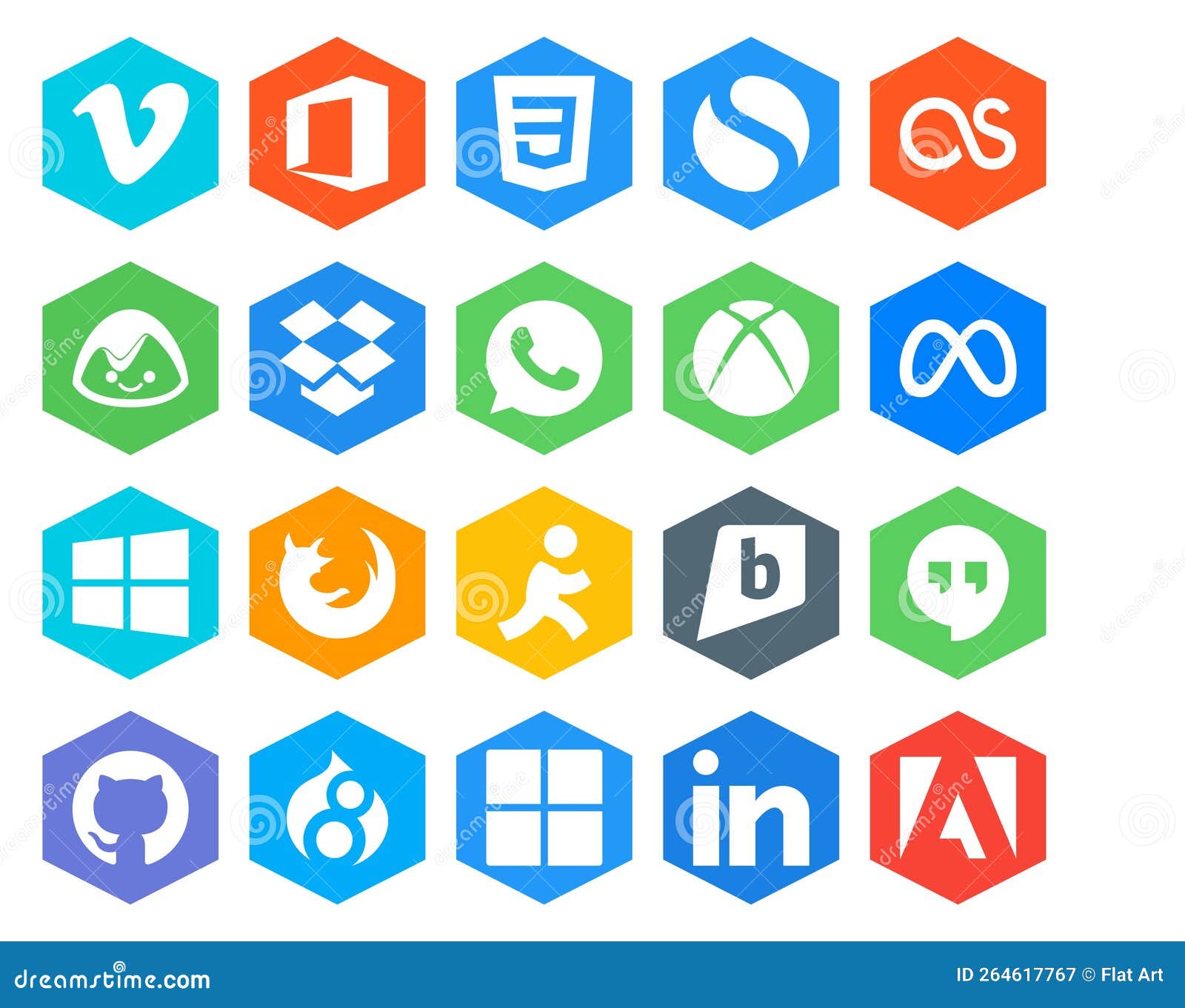20 Social Media Icon Pack Including Hangouts. Aim. Whatsapp. Browser ...