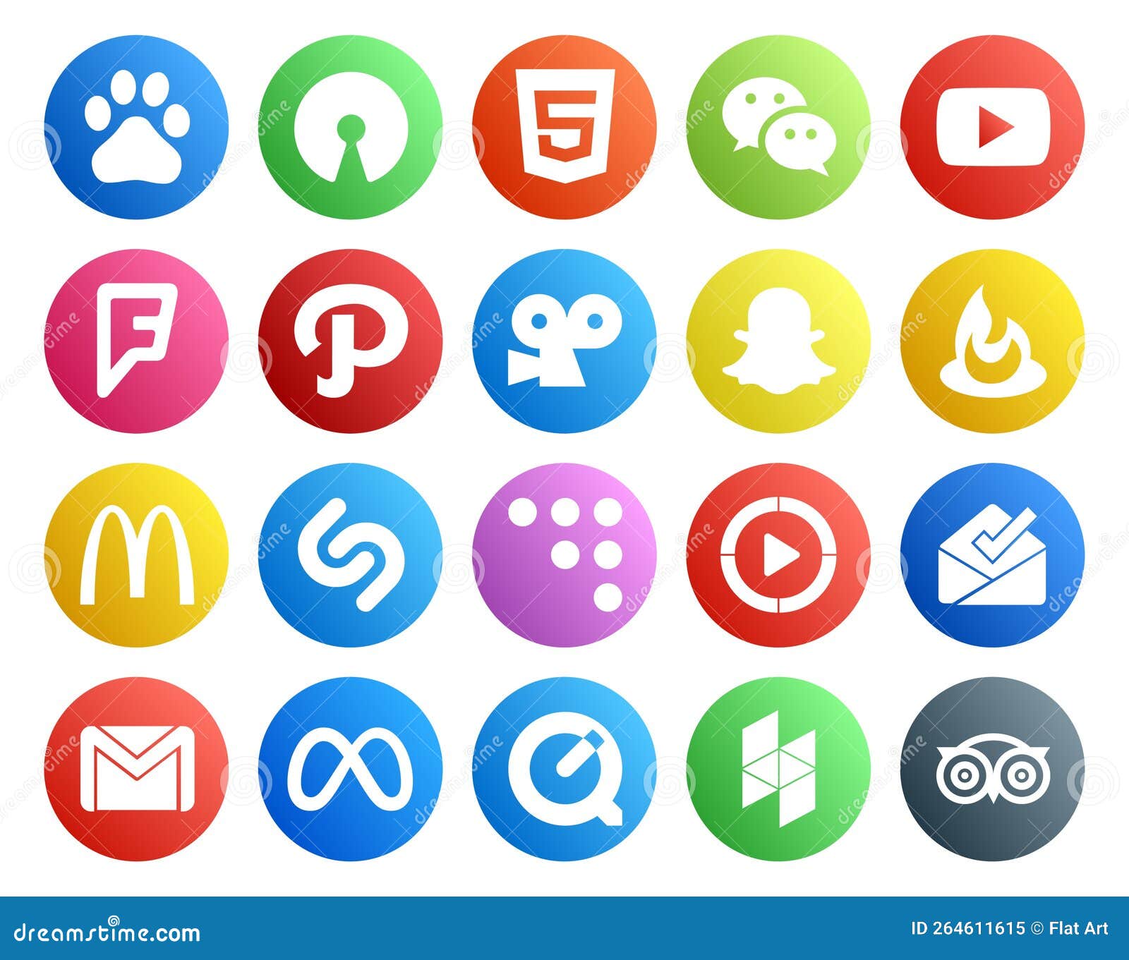 20 Social Media Icon Pack Including Inbox. Windows Media Player. Path ...