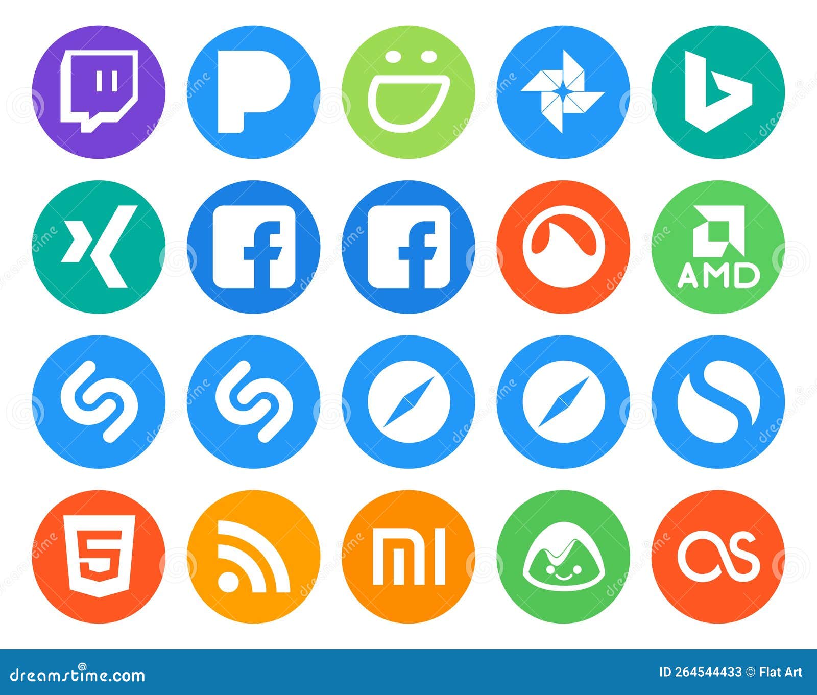 20 Social Media Icon Pack Including Lastfm. Xiaomi. Amd. Rss Editorial ...