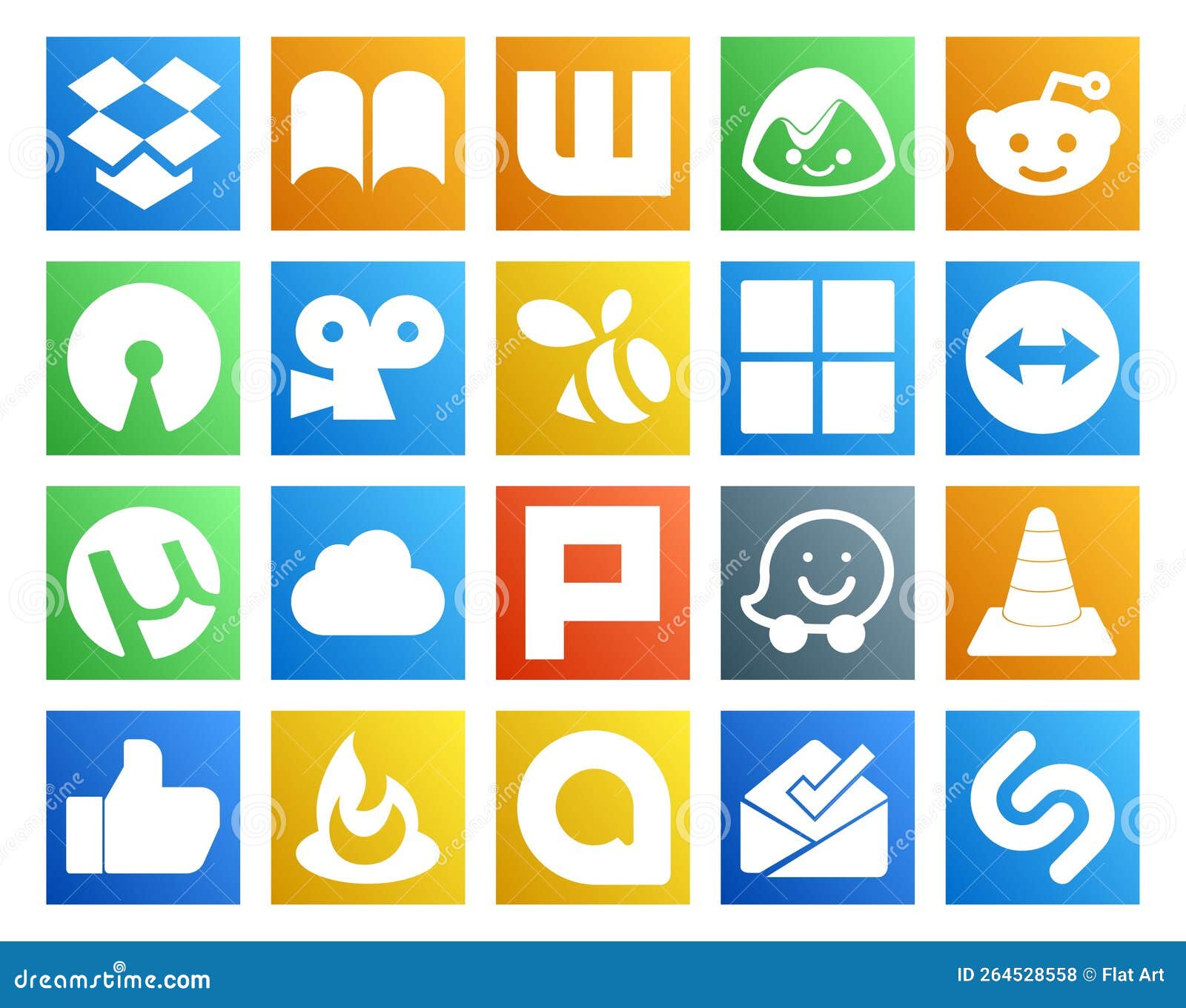 20 Social Media Icon Pack Including Like. Media. Microsoft. Vlc ...