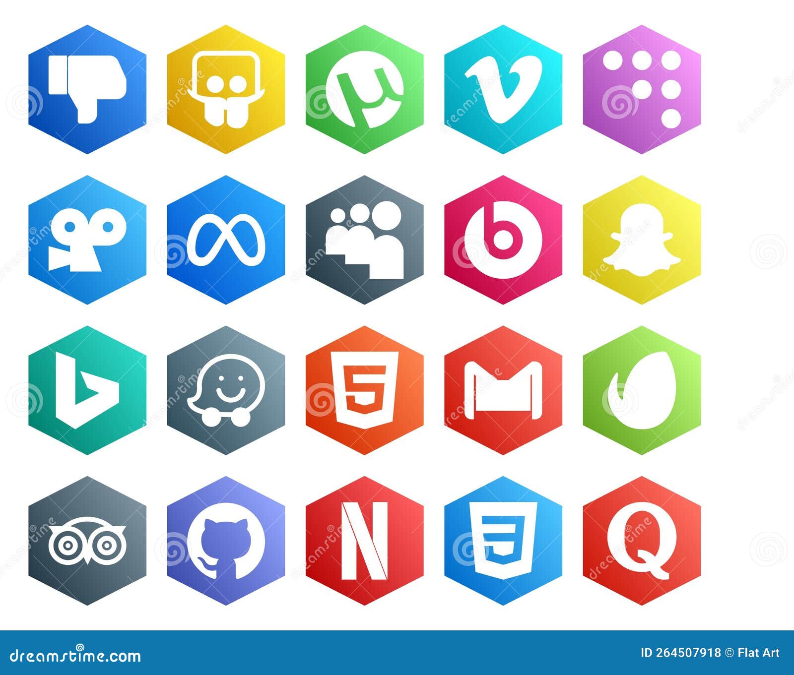 20 Social Media Icon Pack Including Mail. Gmail. Facebook. Html ...