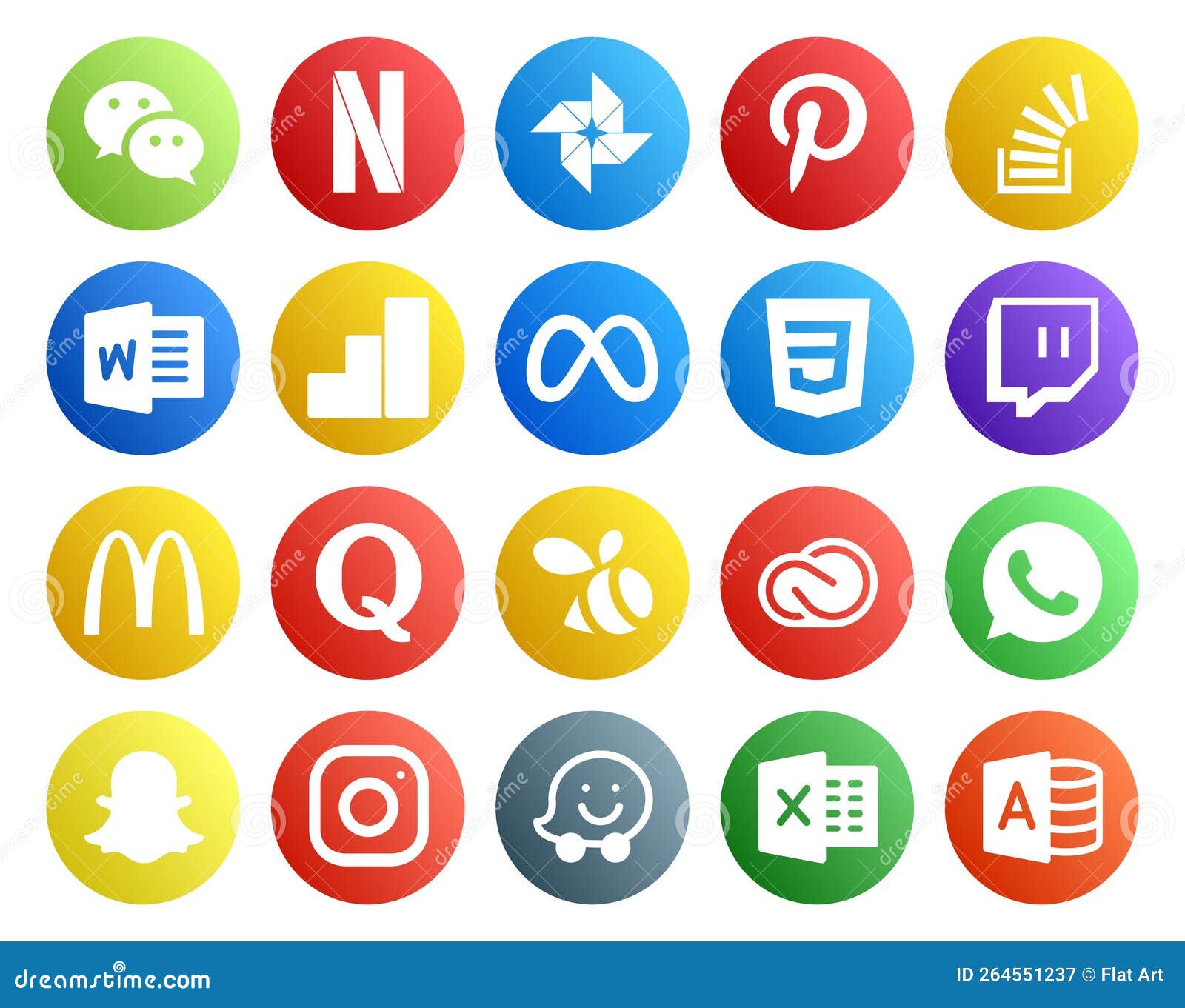 20 Social Media Icon Pack Including Question. Mcdonalds. Overflow ...