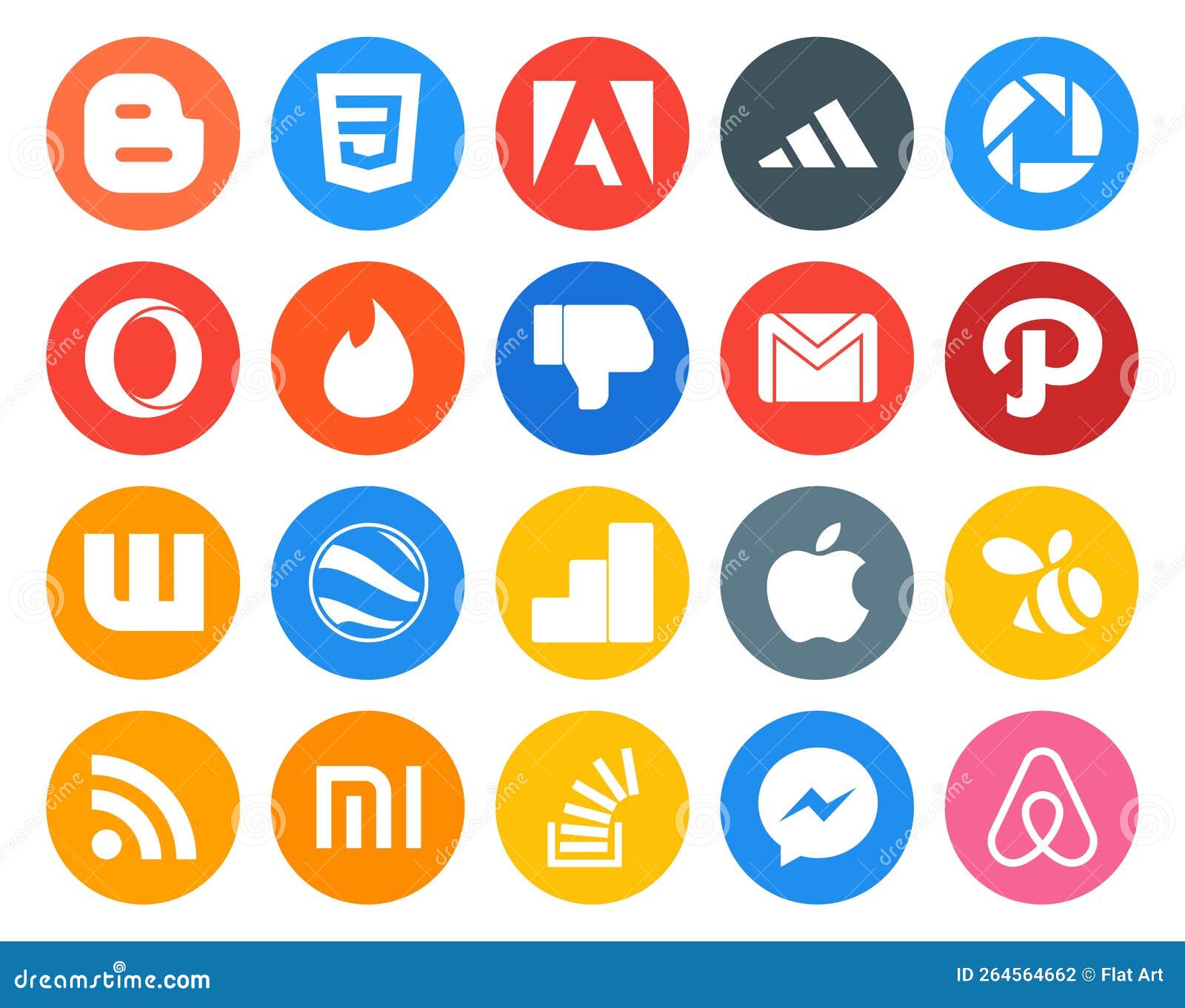 20 Social Media Icon Pack Including Rss. Apple. Gmail. Google Analytics ...