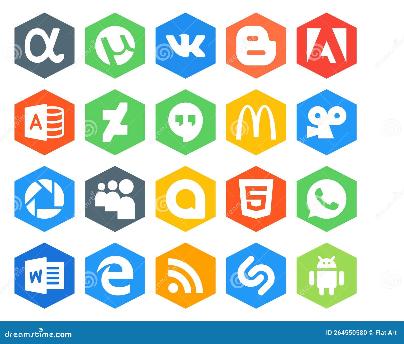 20 Social Media Icon Pack Including Rss. Word. Mcdonalds. Whatsapp ...