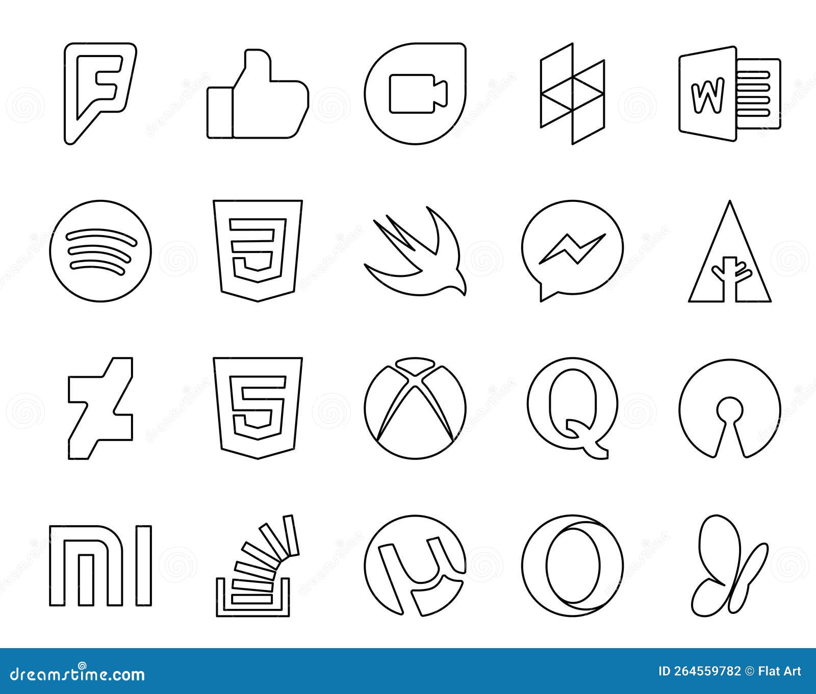 20 Social Media Icon Pack Including Stockoverflow. Open Source ...