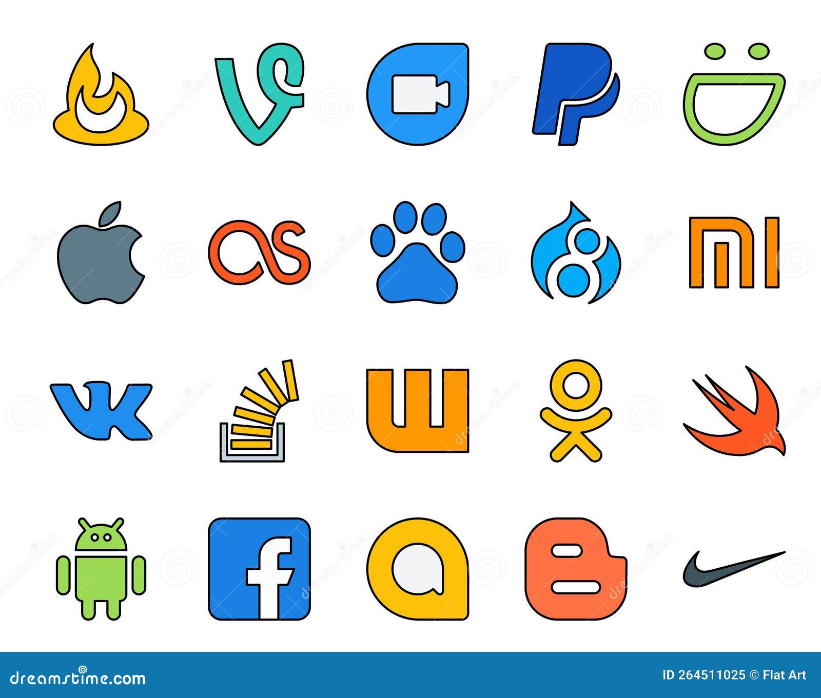 Wattpad Logo Vector Illustration On White Background | CartoonDealer ...