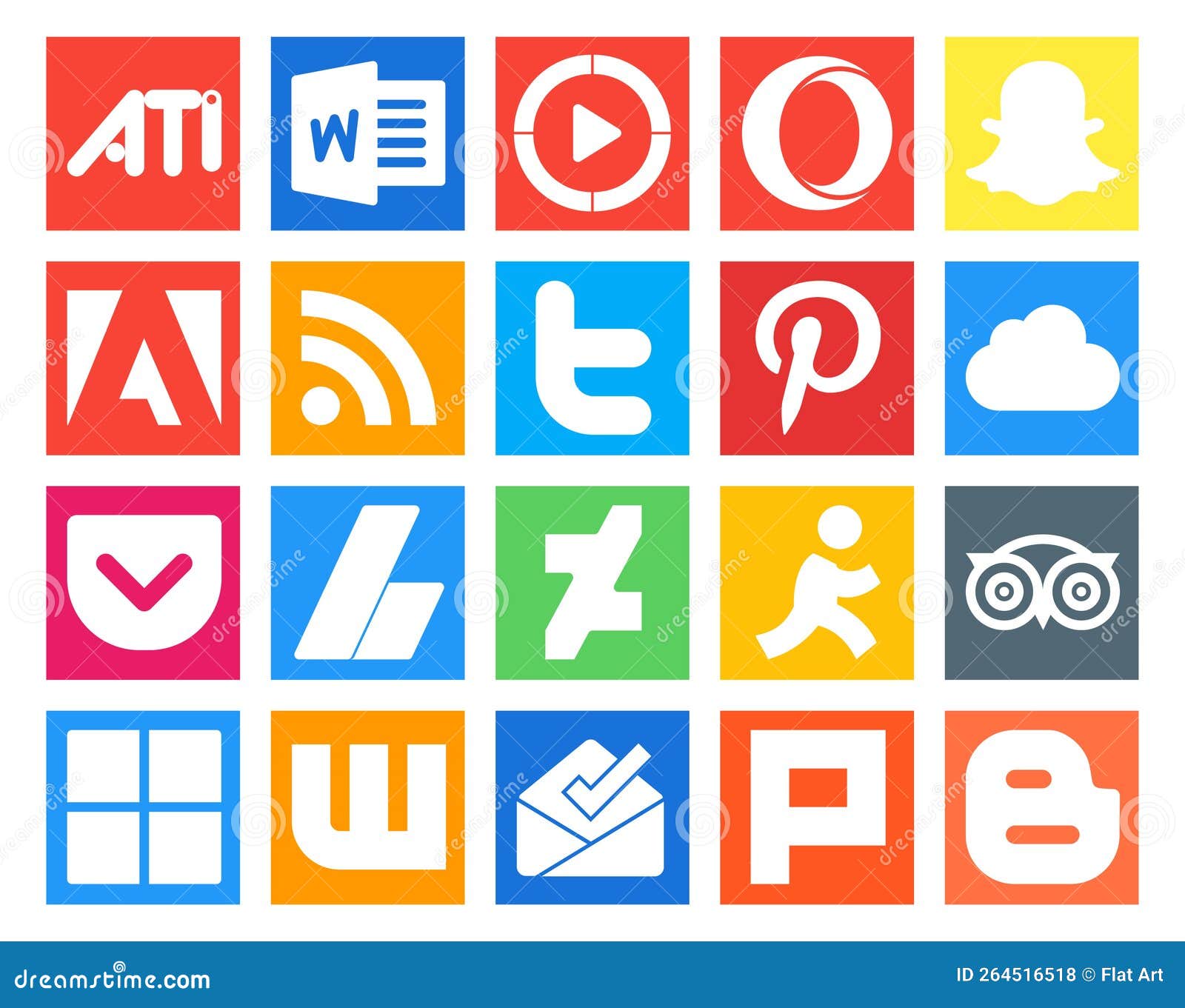 20 Social Media Icon Pack Including Tripadvisor. Deviantart. Twitter ...