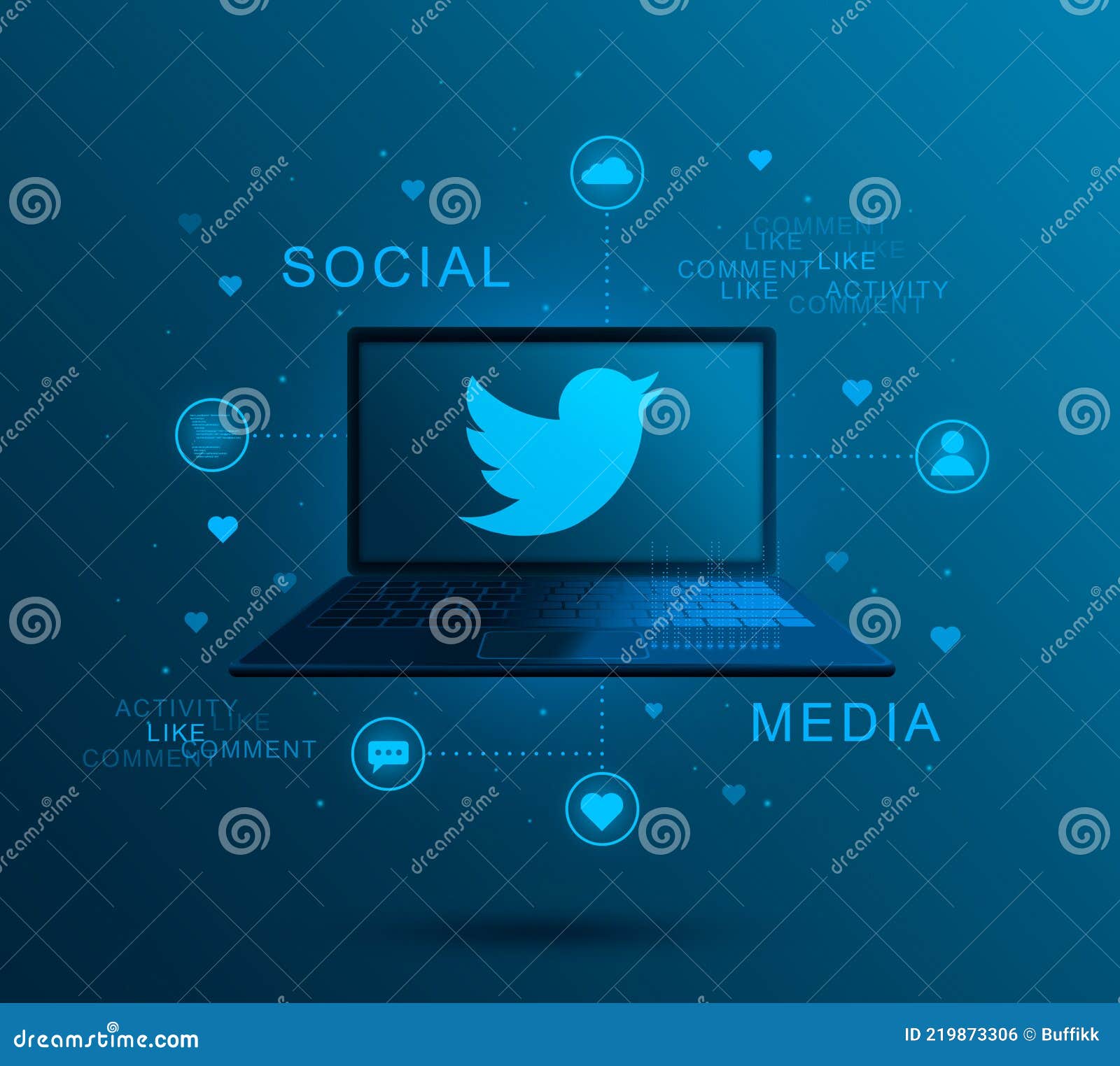 Laptop With Twitter, Inc. Logo On The Screen. Modern Workplace ...