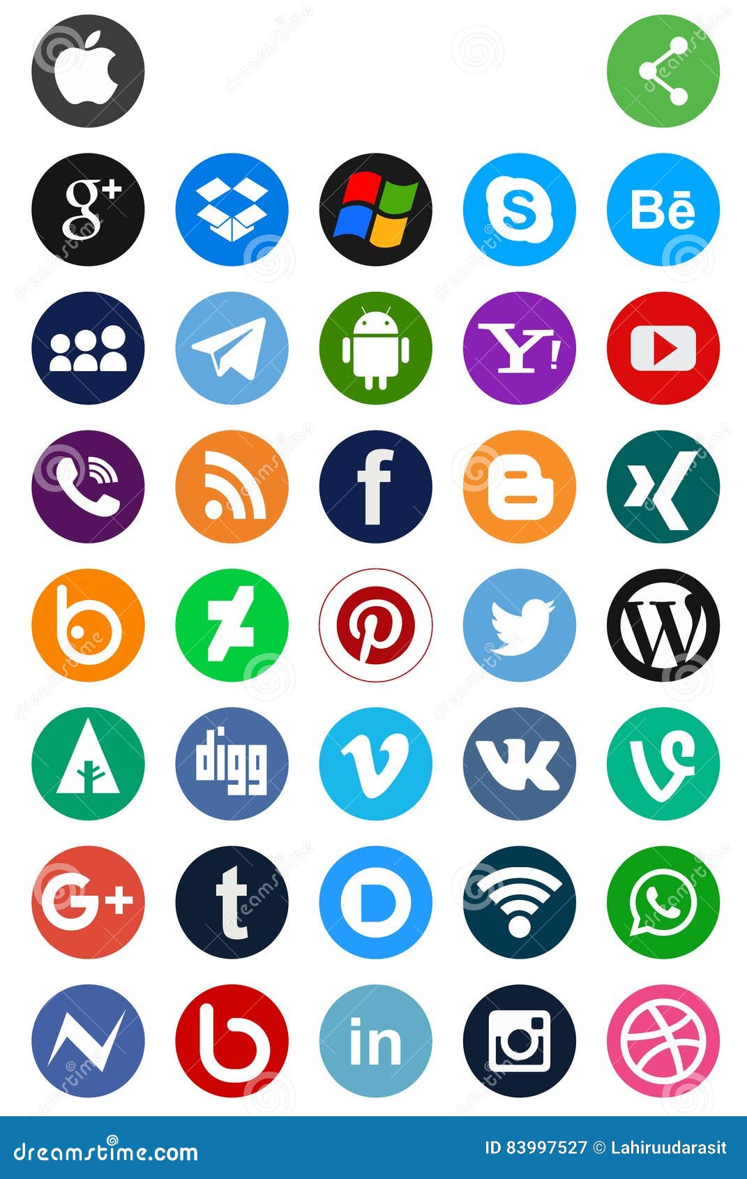 Social Media Icons editorial photography. Illustration of technology ...