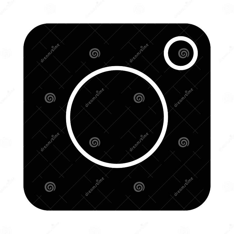 Social Media Instagram Kamera Ikone Oder Logo Illustration