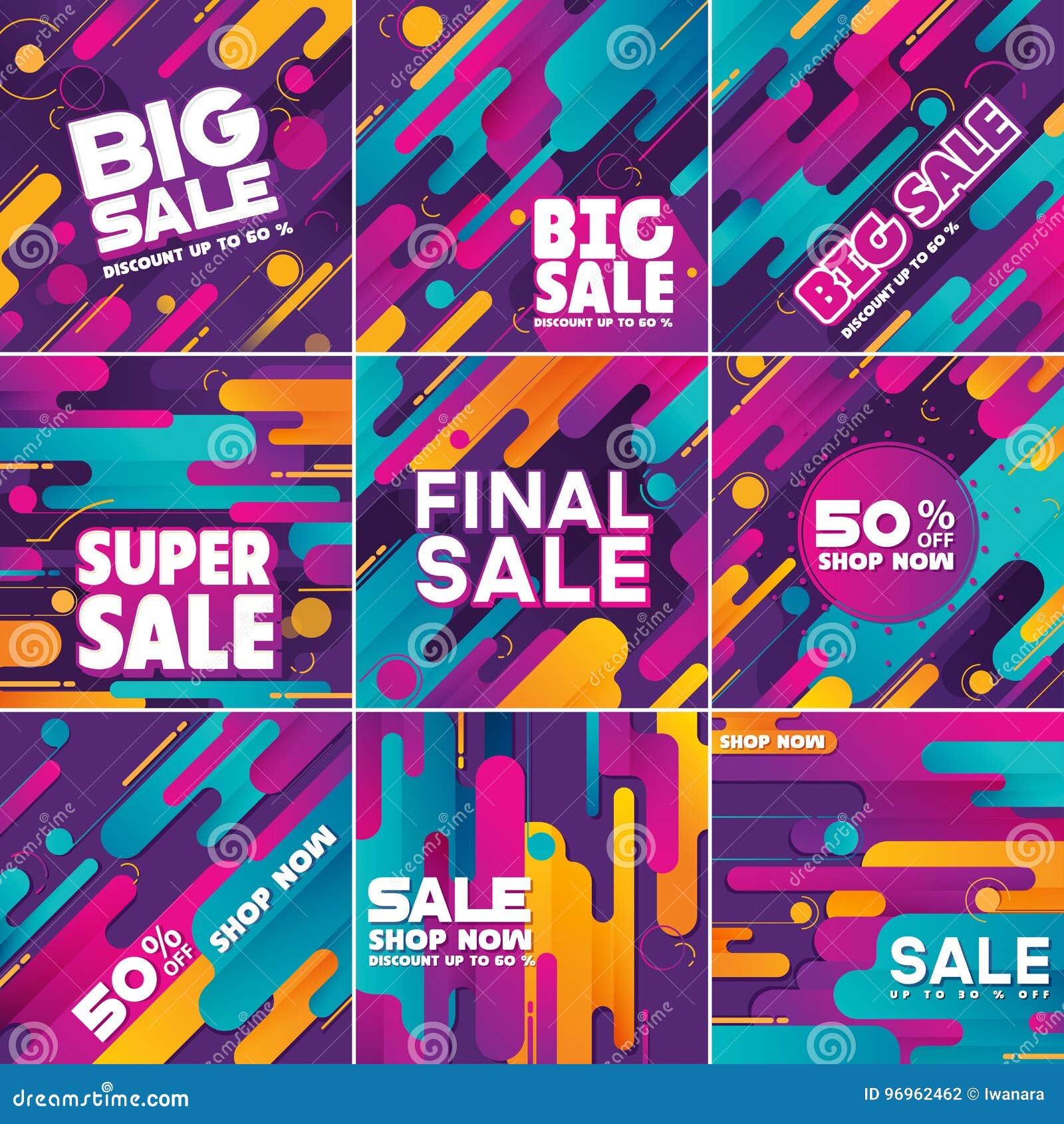 Social Media Kit Background Stock Vector - Illustration of contemporary ...