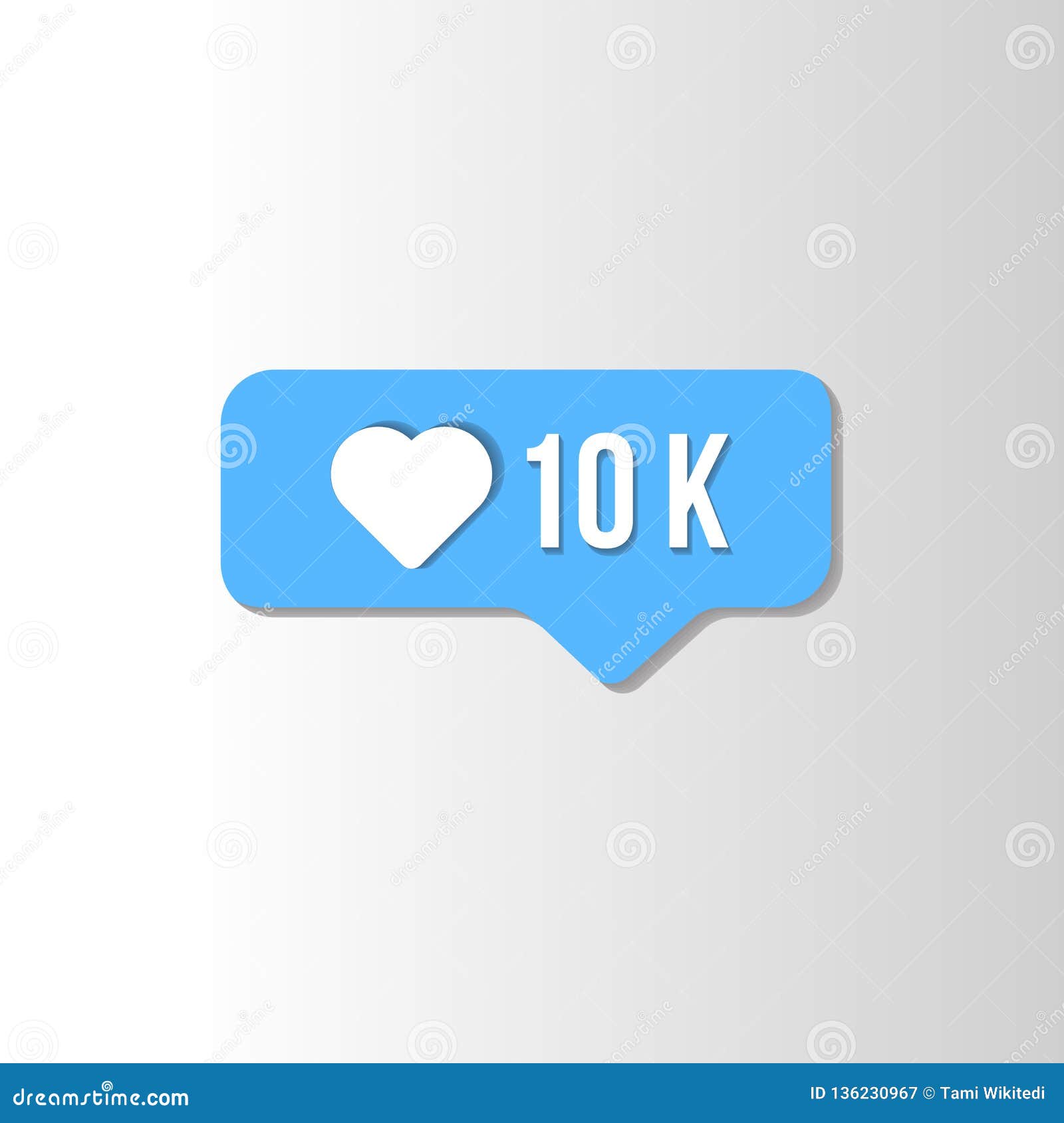 Social Media Like Notification Vector Stock Vector - Illustration of ...