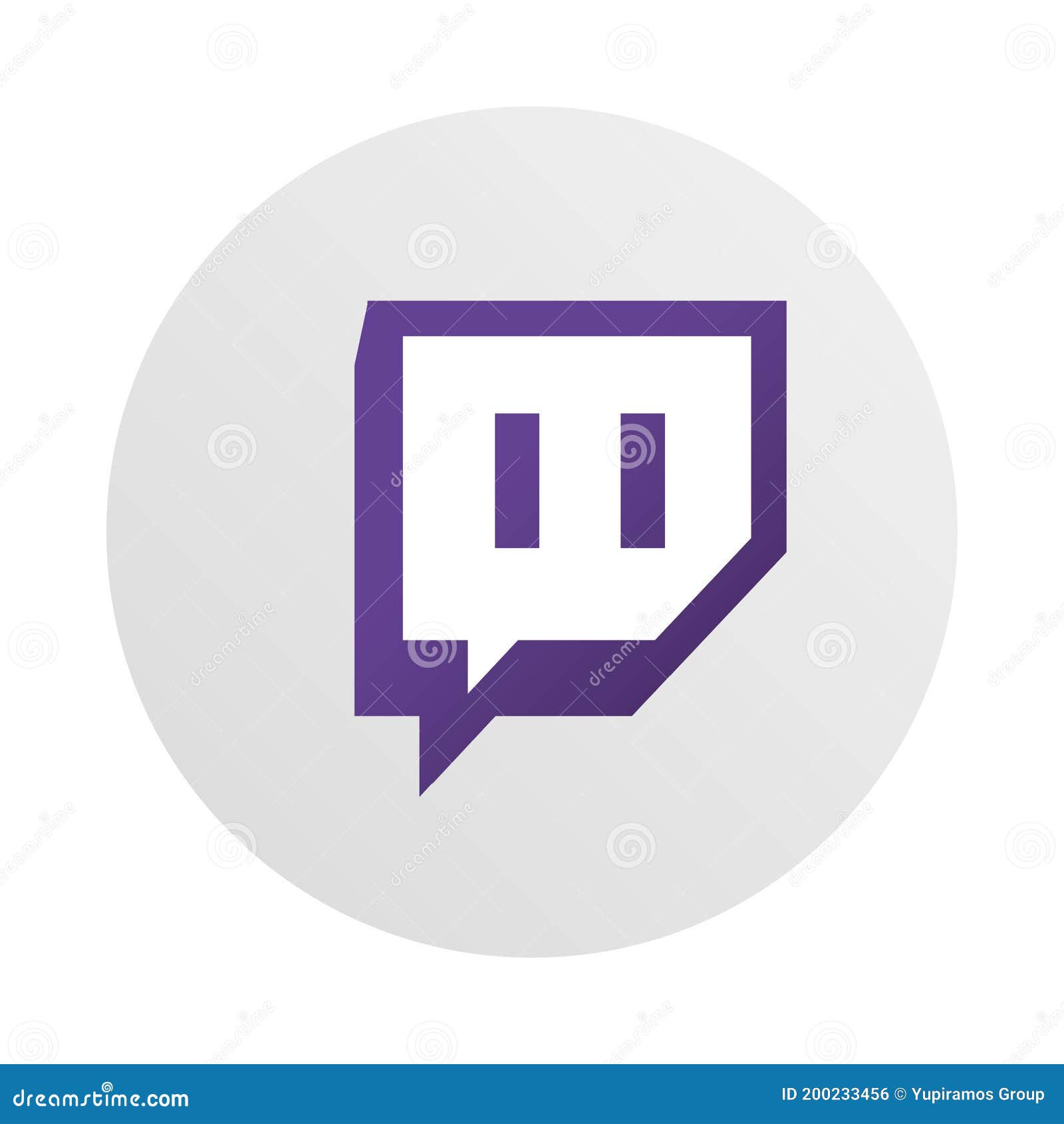 Social Media Logo, Twitch Make Live Broadcasts Editorial Photo ...