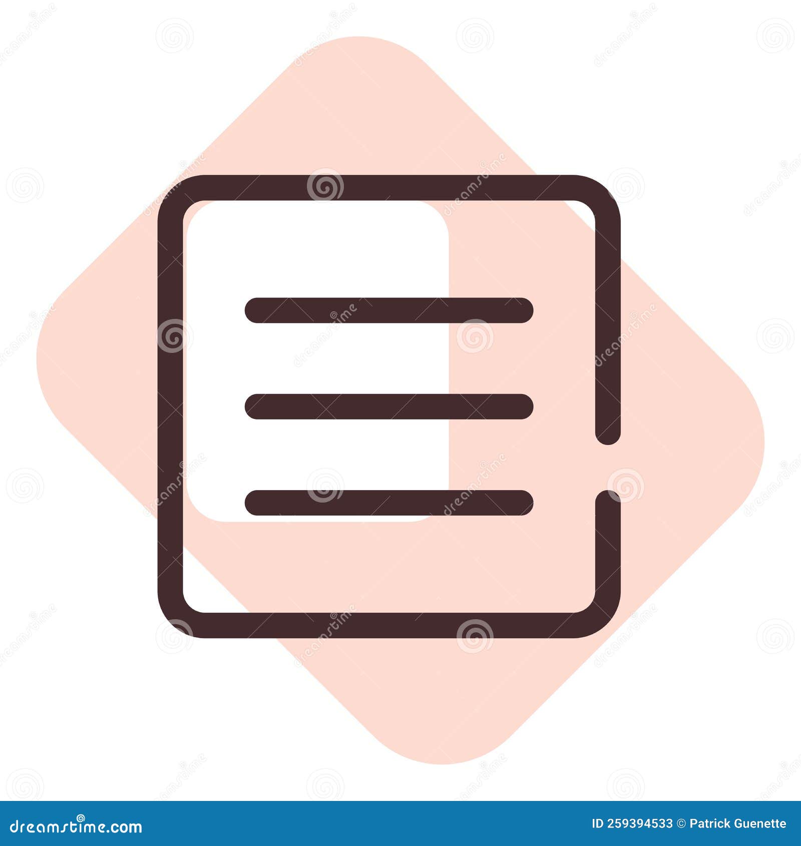 Social media menu, icon stock vector. Illustration of icon - 259394533