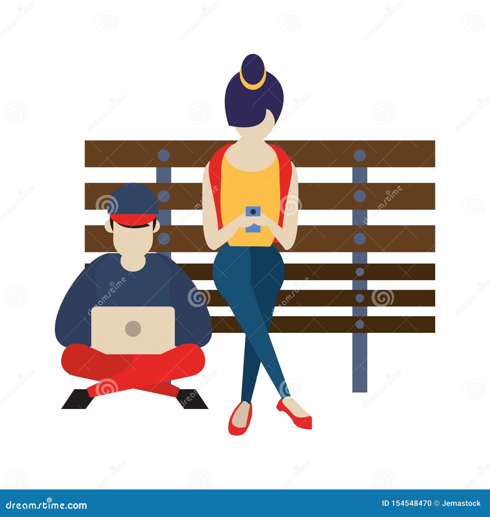 Social Media Network Chatting Cartoon Stock Vector - Illustration of ...