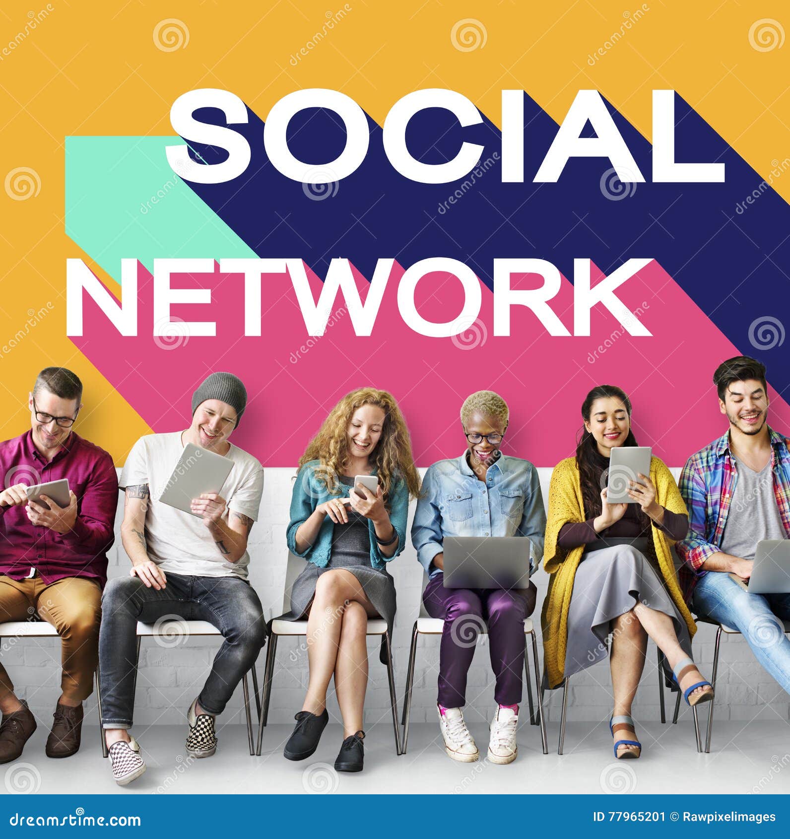 Social Media Network Community Connection Chat Concept Stock Image ...