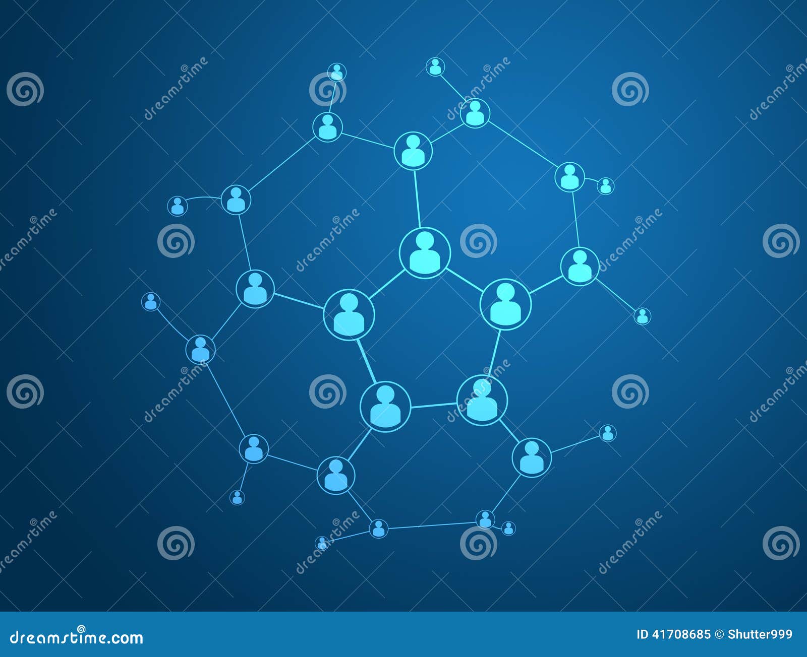 Social Media Network Connection Concept Stock Illustration ...