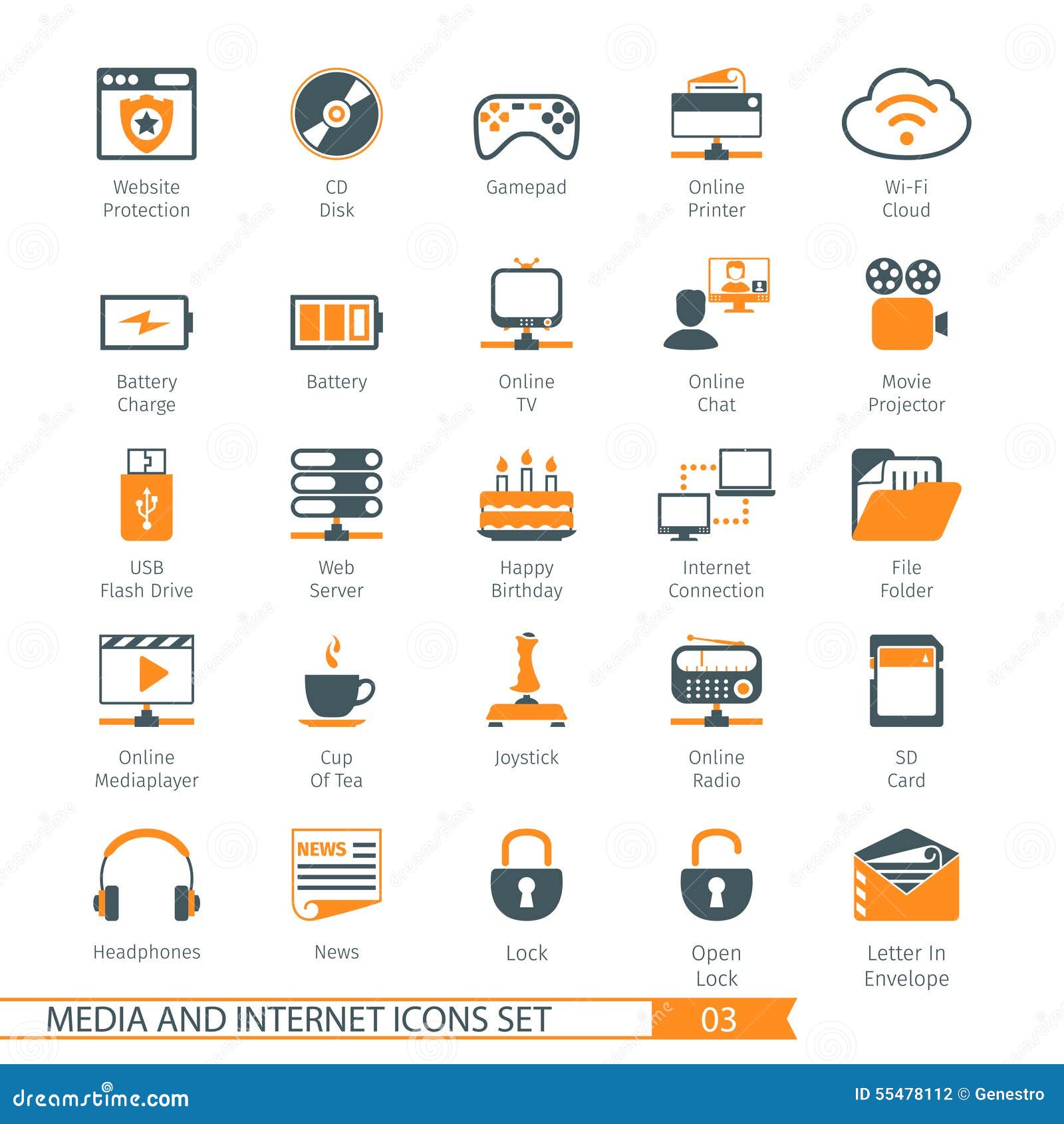 Social Media 03 stock vector. Illustration of internet - 55478112