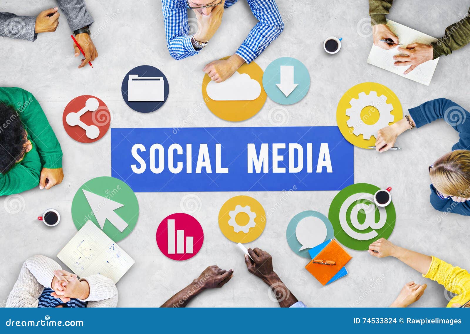 Social Media Network Internet Connection Concept Stock Photo - Image of ...