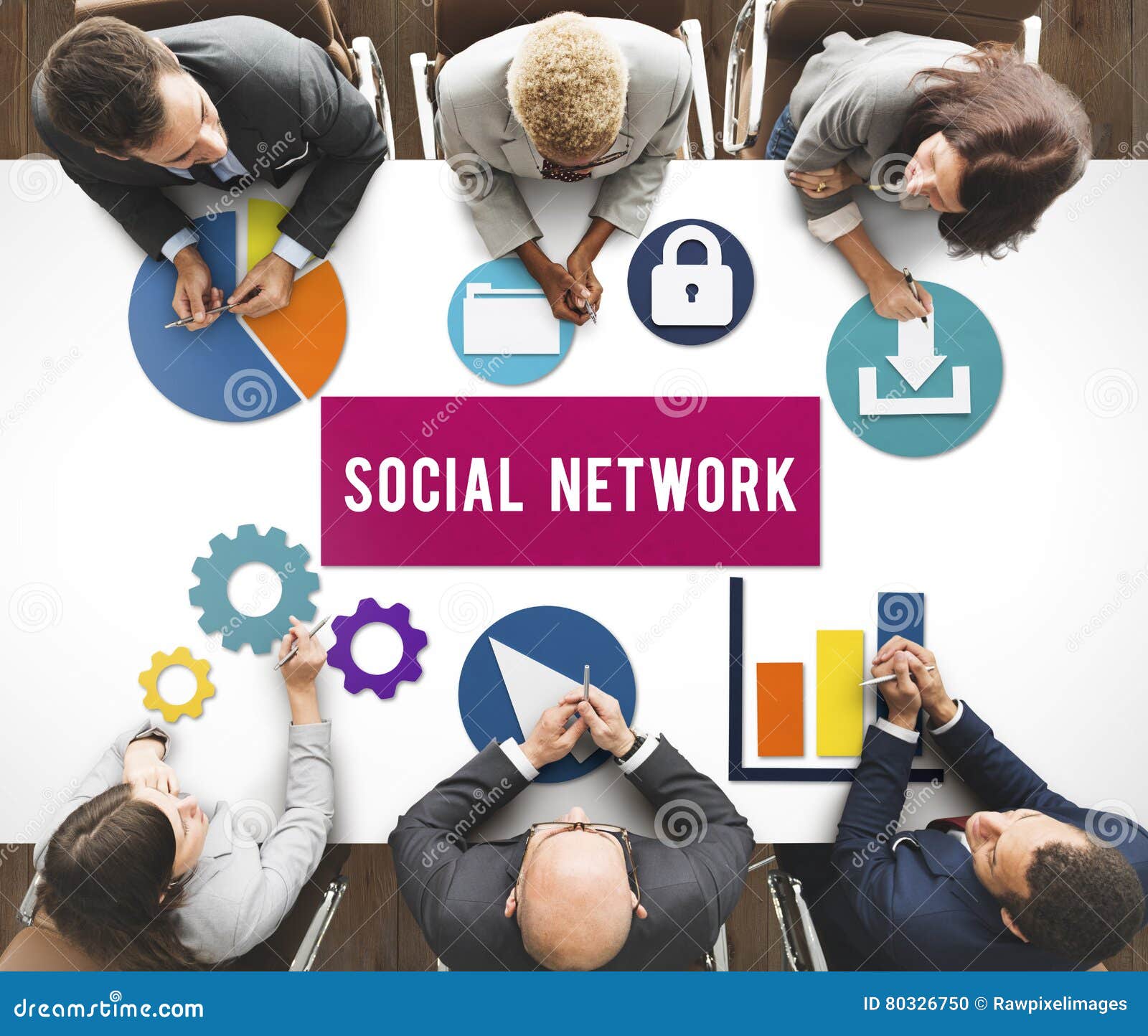 Social Media Network Internet Connection Concept Stock Photo - Image of ...