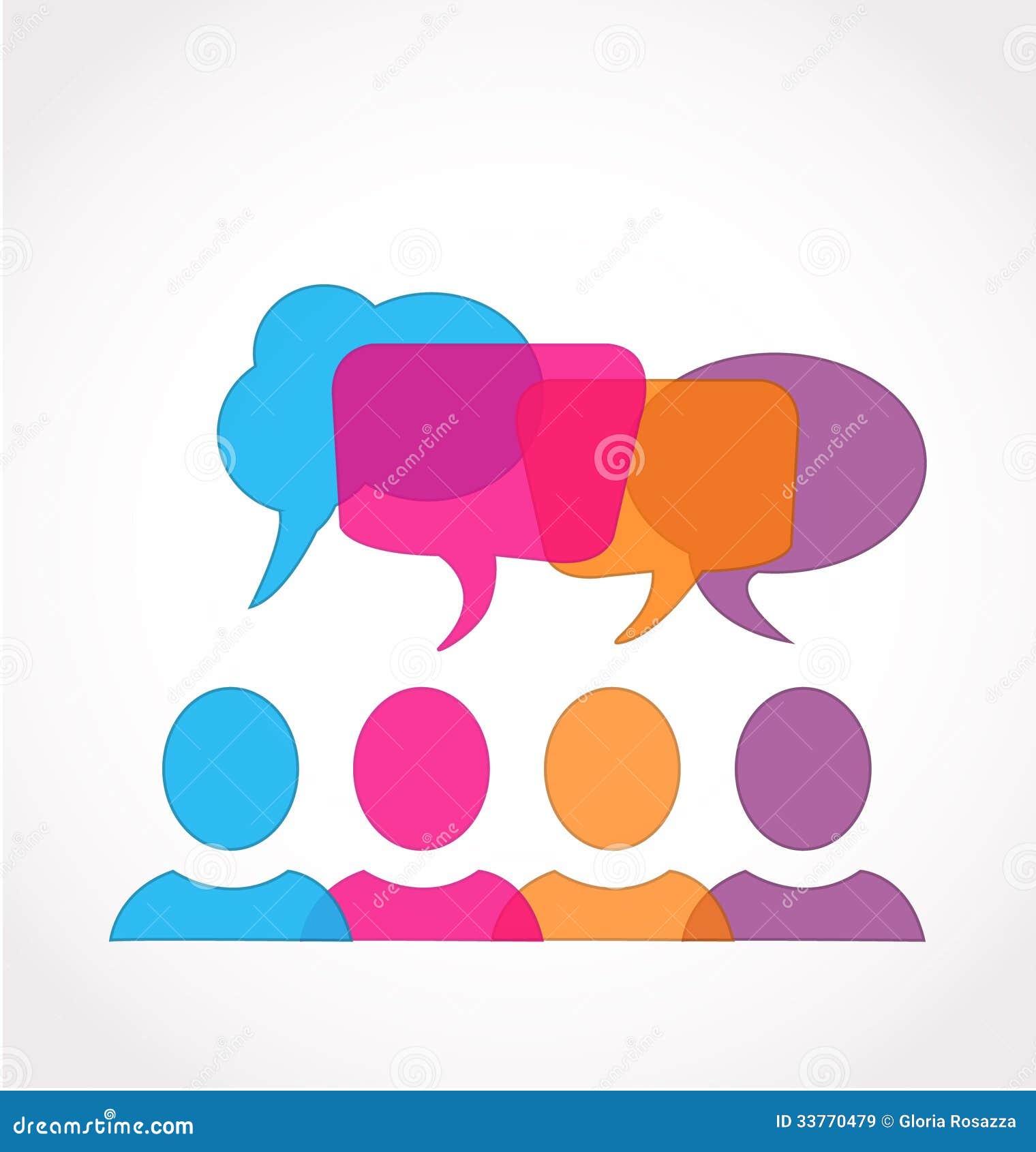 Colorful Conversation Bubble